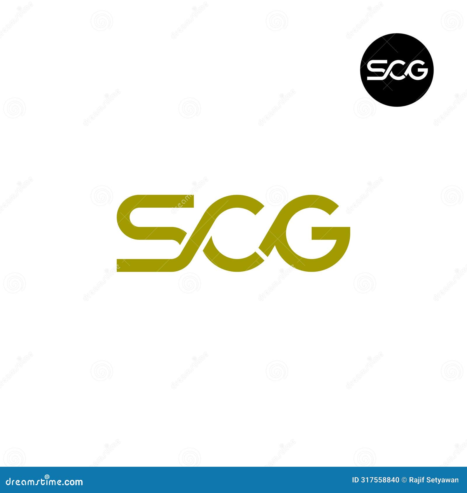 Letter SCG Monogram Logo Design Stock Vector - Illustration of ...
