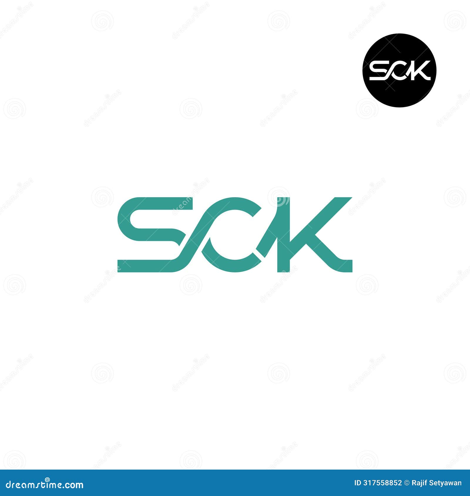 Letter SCK Monogram Logo Design Stock Vector - Illustration of monogram ...
