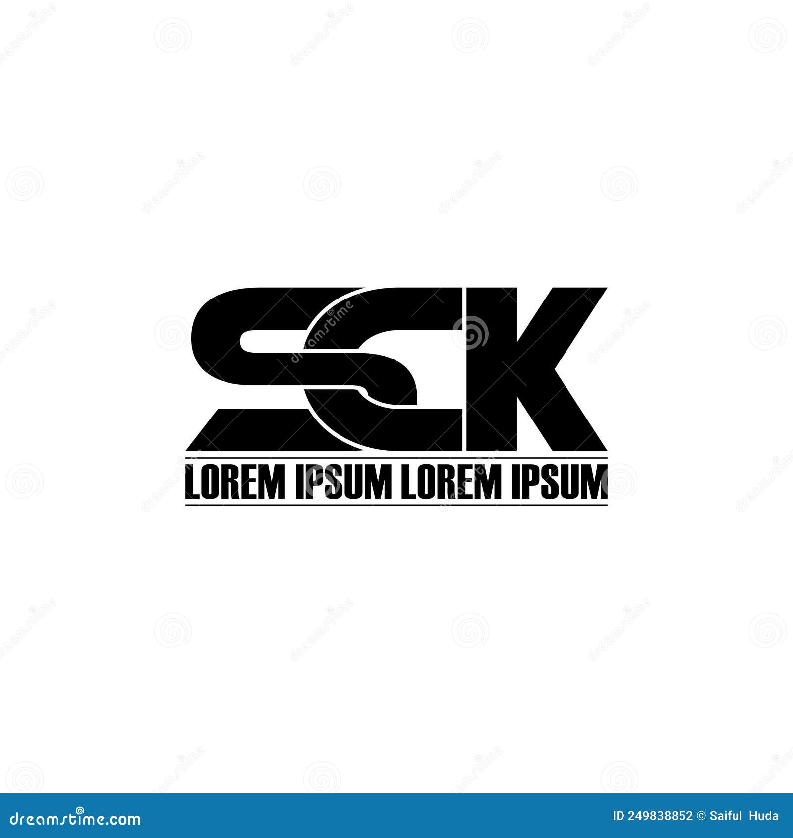 Letter SCK Simple Monogram Logo Icon Design. Stock Vector ...
