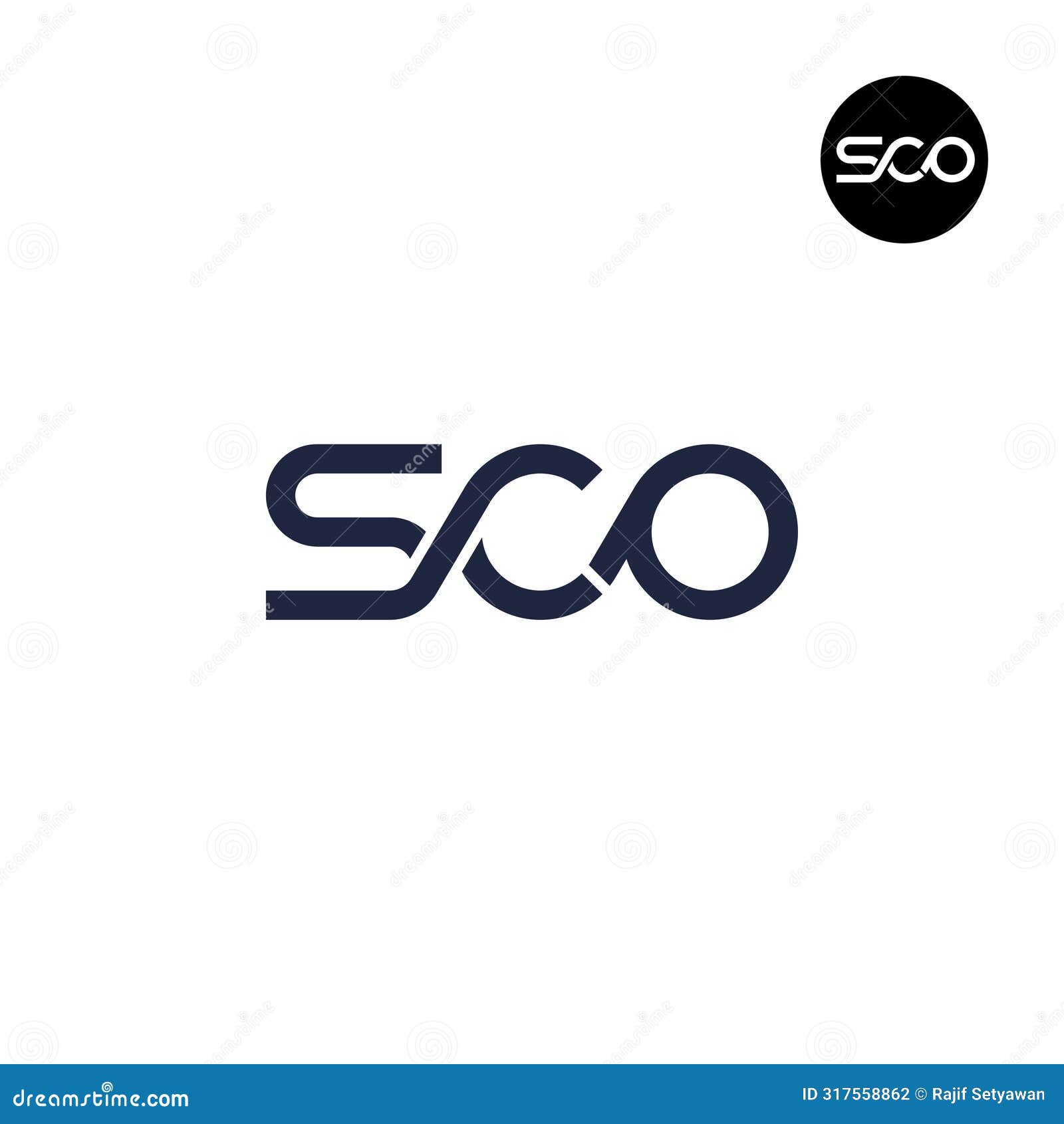 Letter SCO Monogram Logo Design Stock Vector - Illustration of initial ...