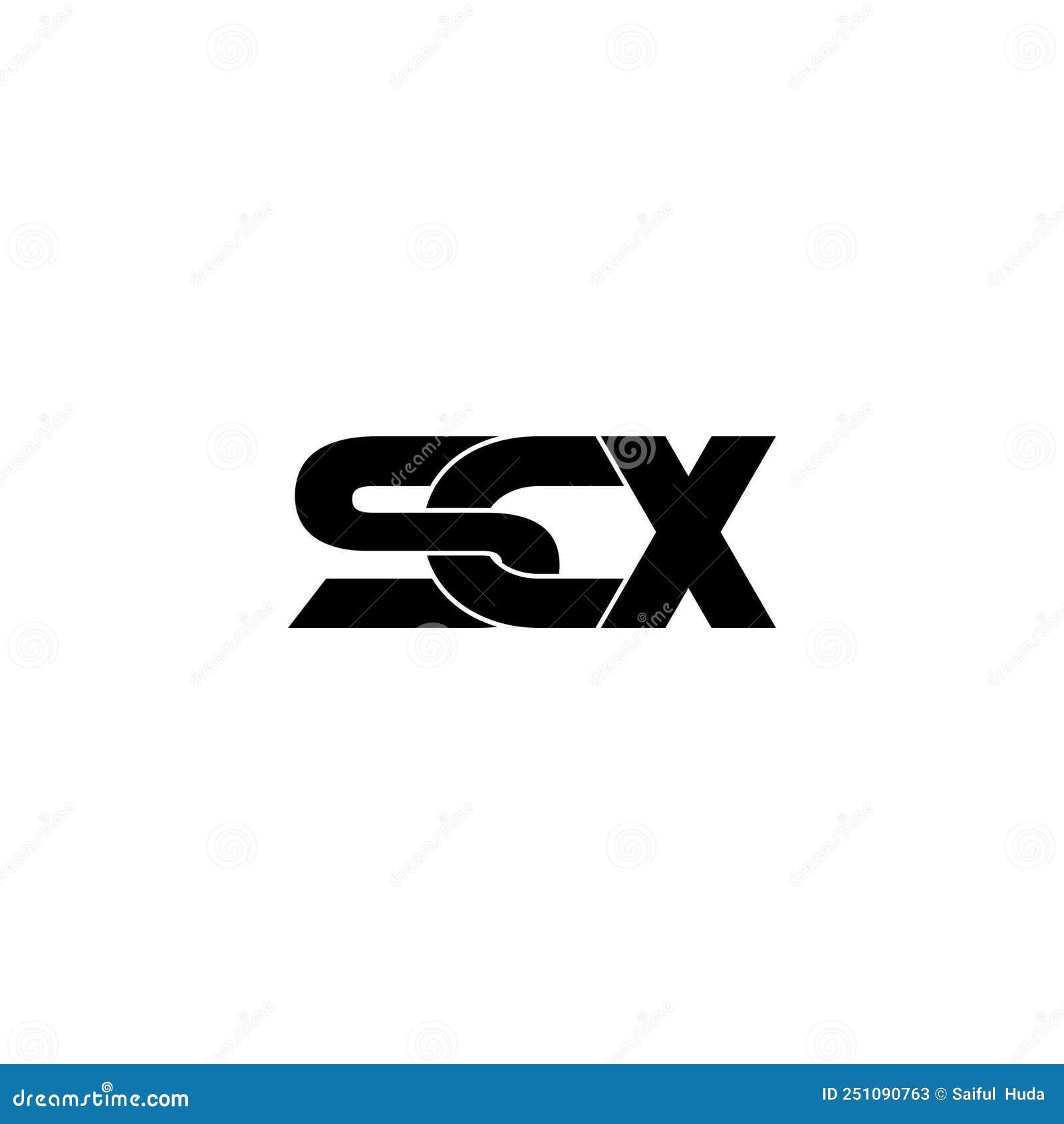 Letter SCX Simple Monogram Logo Icon Design. Stock Vector ...