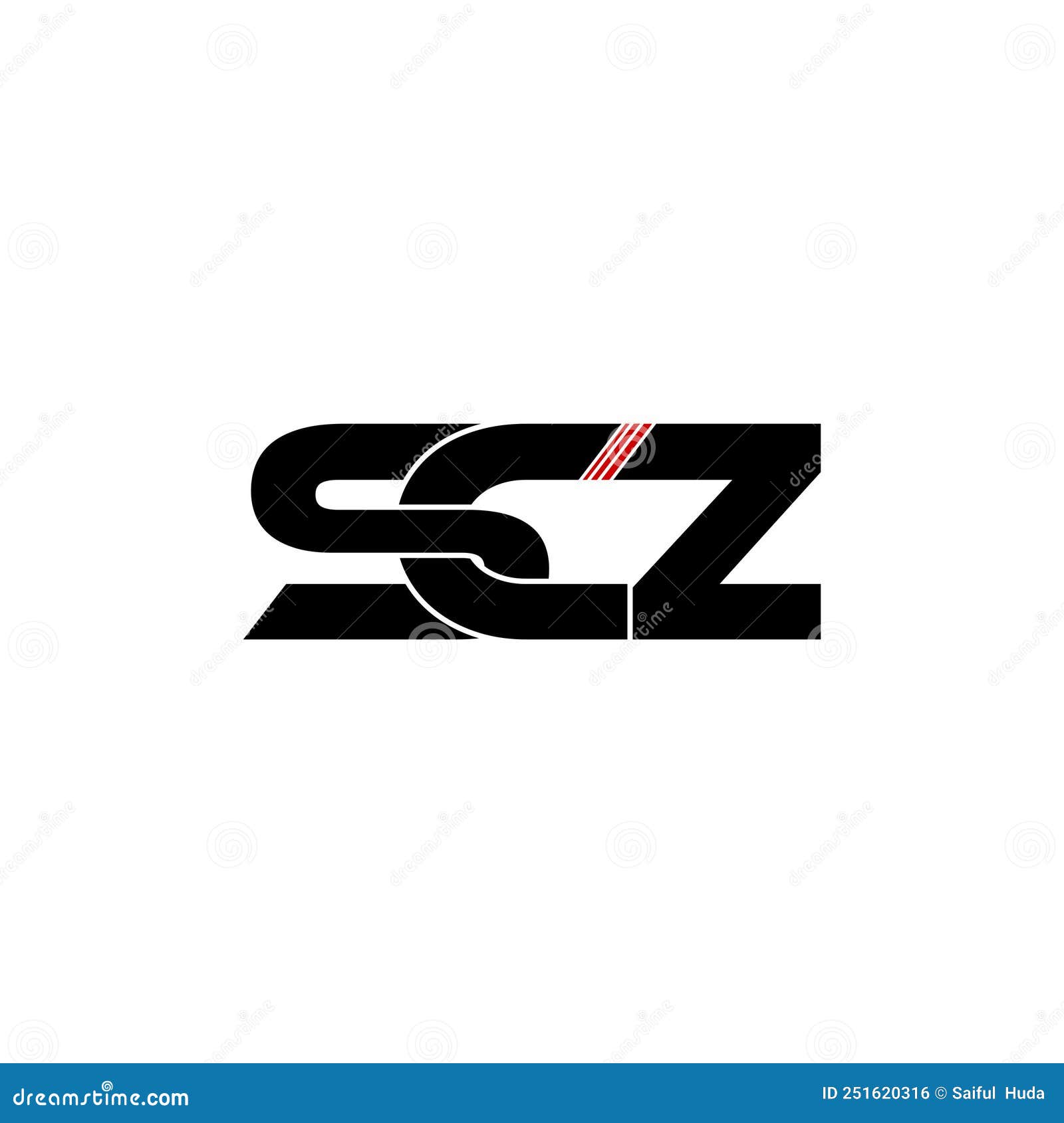 Letter SCZ Simple Monogram Logo Icon Design. Stock Vector ...