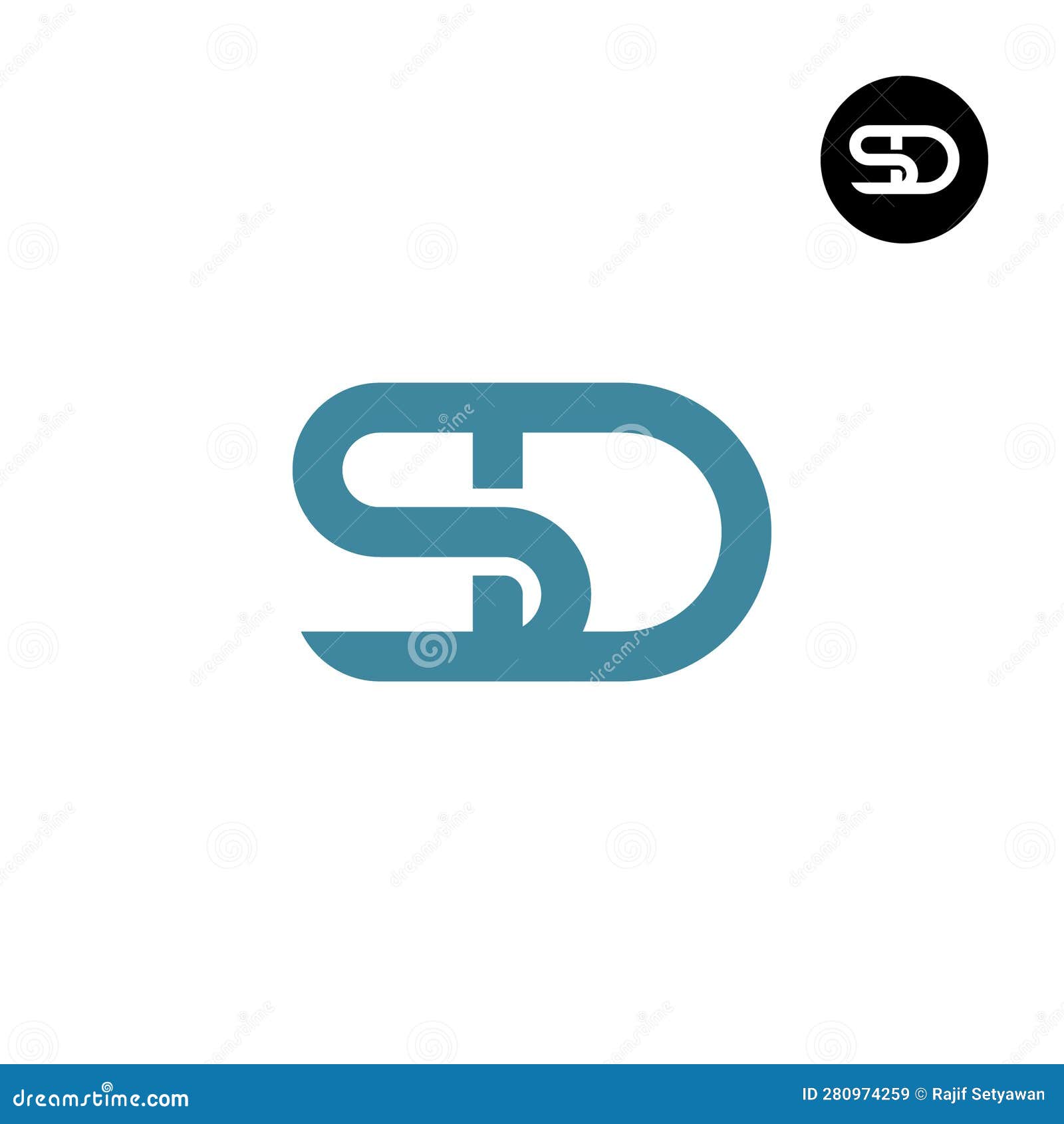 Letter SD Monogram Logo Design Stock Vector - Illustration of ...
