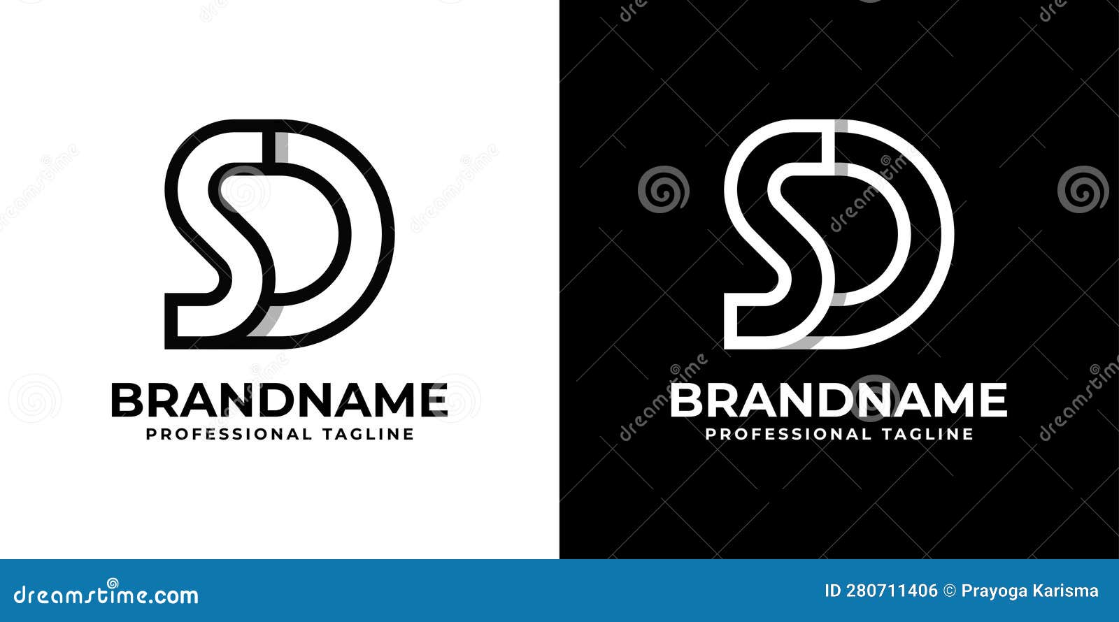 Letter SD Monogram Logo, Suitable for Any Business with SD or DS ...