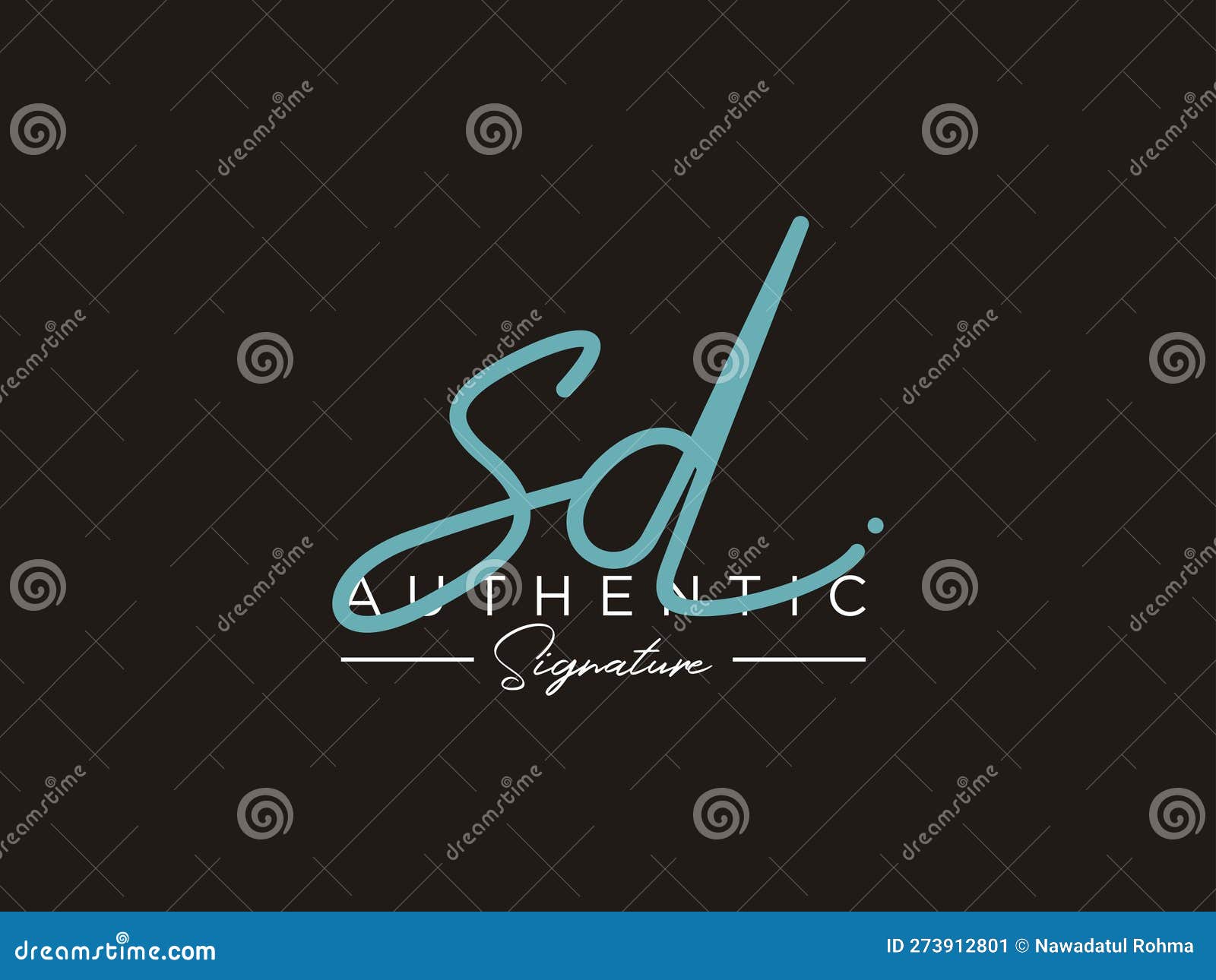 Letter SD Signature Logo Template Vector Stock Vector - Illustration of ...