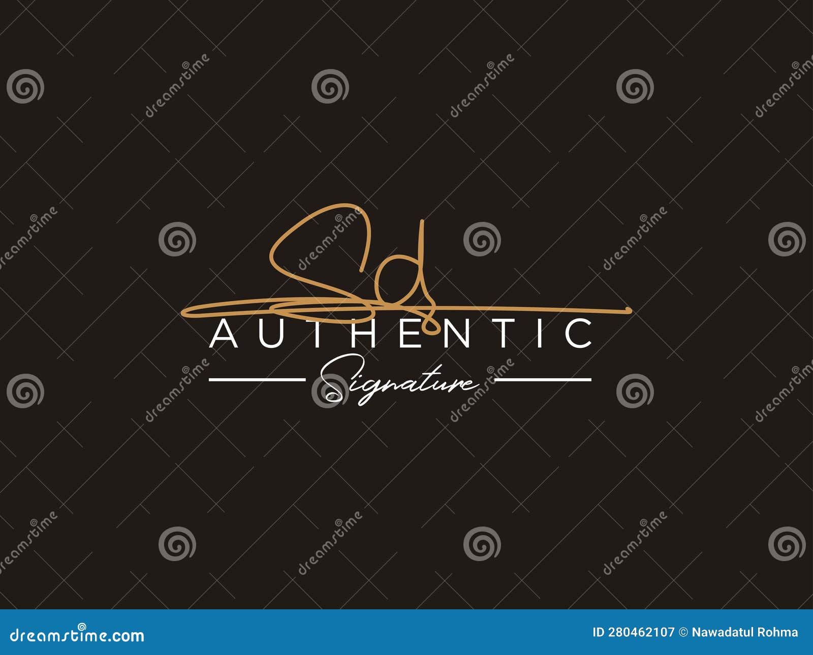 Letter SD Signature Logo Template Vector Stock Vector - Illustration of ...