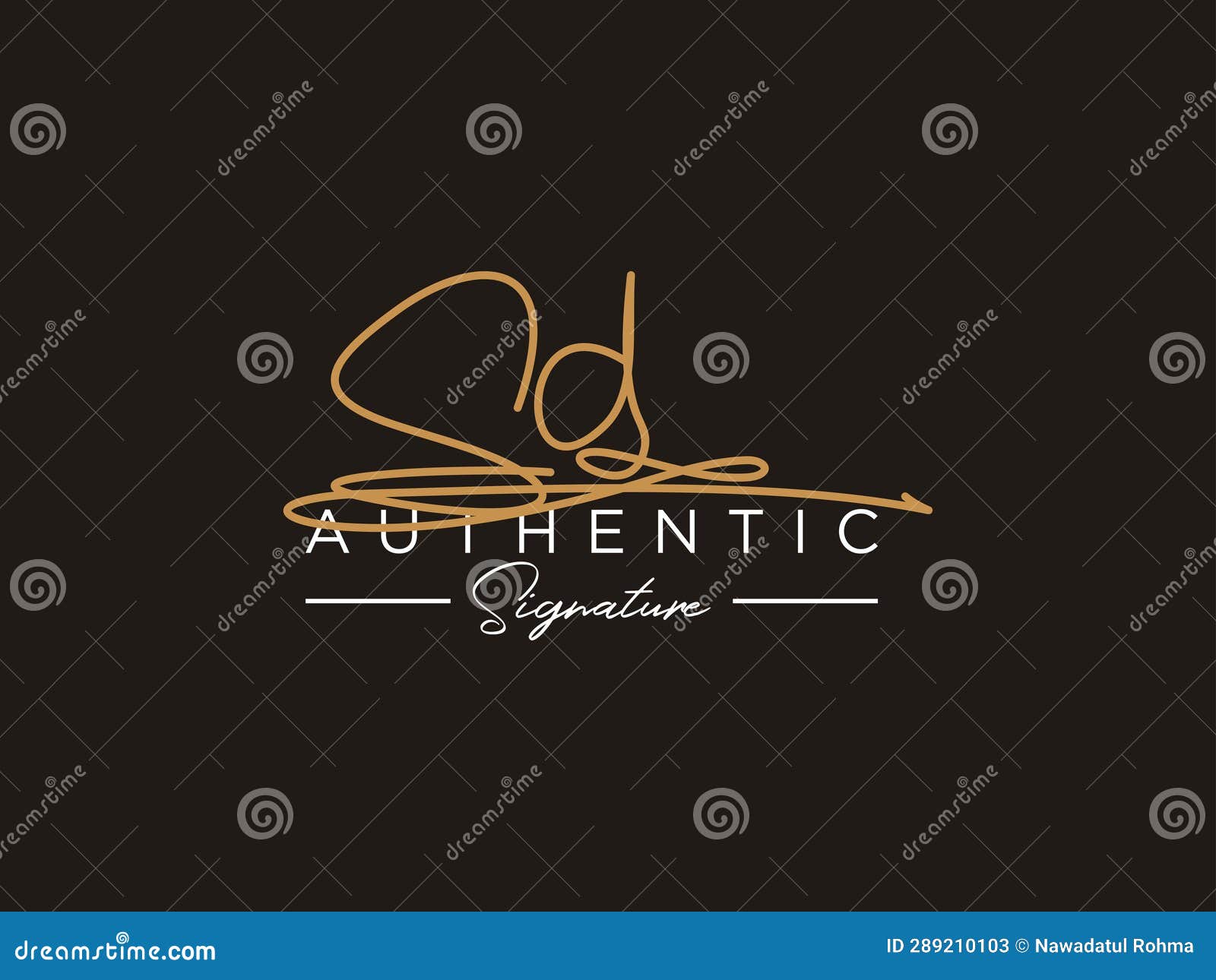 Letter SD Signature Logo Template Vector Stock Vector - Illustration of ...