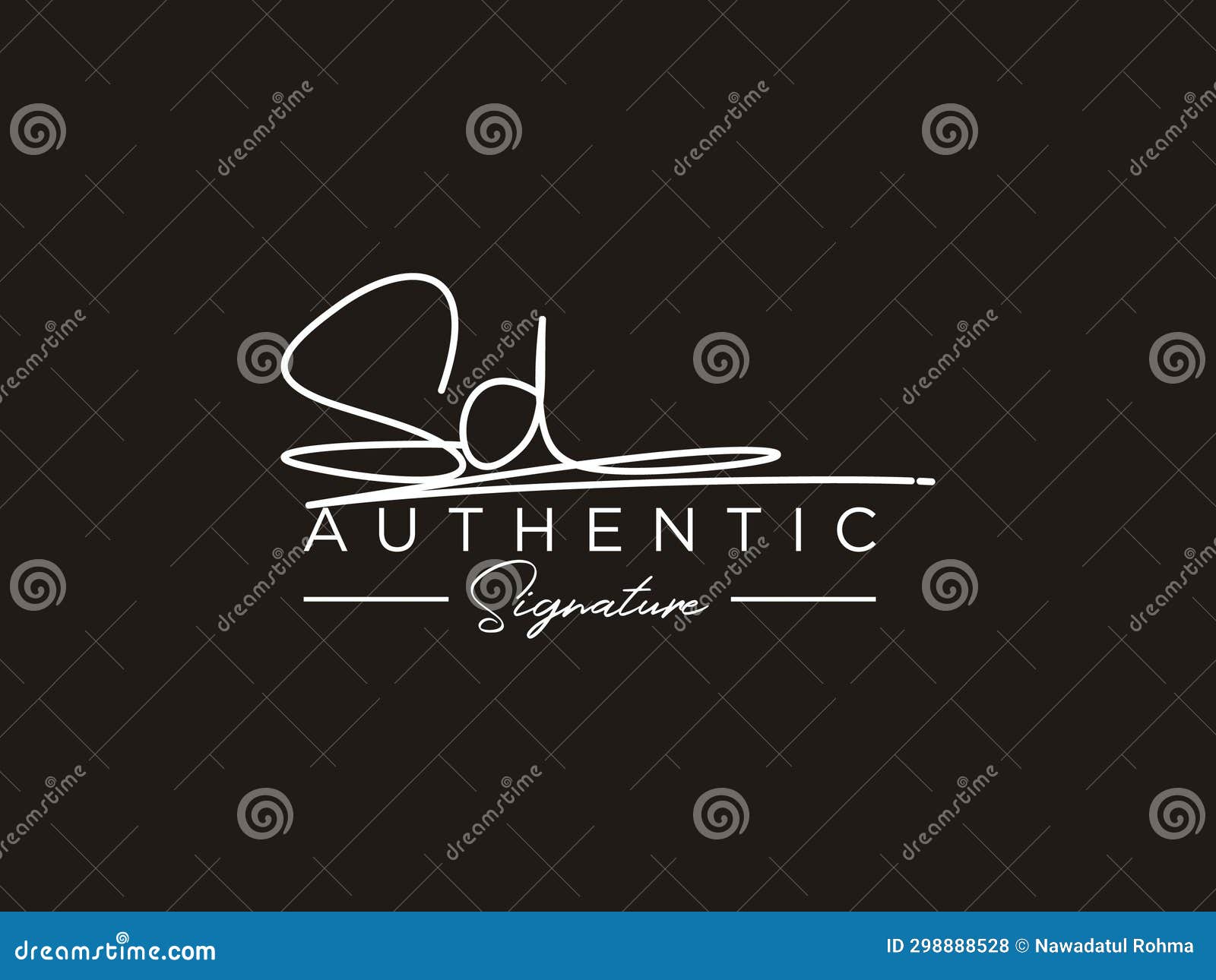 Letter SD Signature Logo Template Vector Stock Vector - Illustration of ...