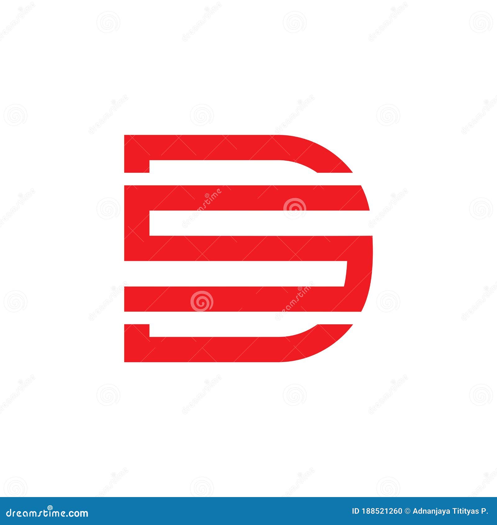 Letter Sd Simple Geometric Linesymbol Logo Vector Stock Vector ...