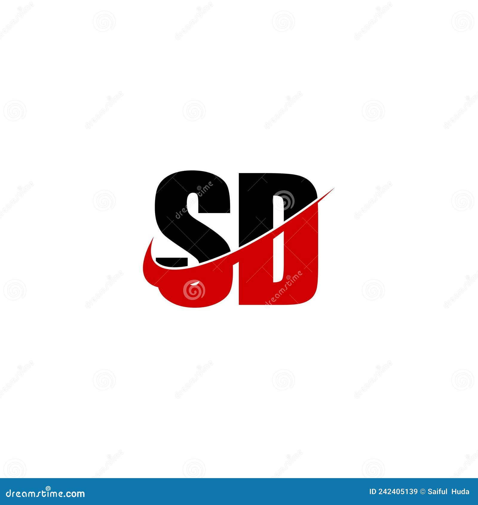 Letter SD Simple Monogram Logo Icon Design. Stock Vector - Illustration ...