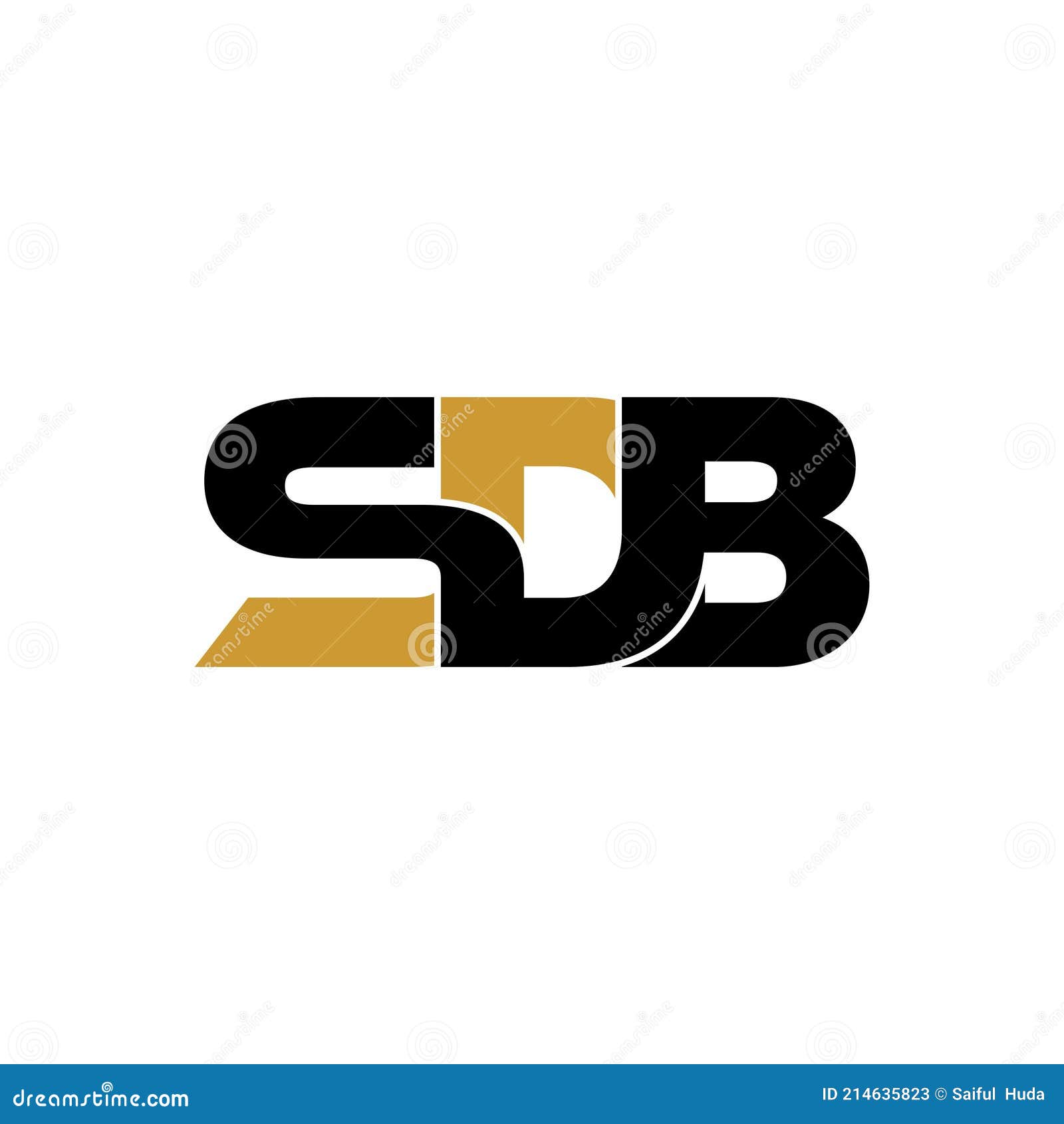 Letter SDB Simple Monogram Logo Icon Design. Stock Vector ...