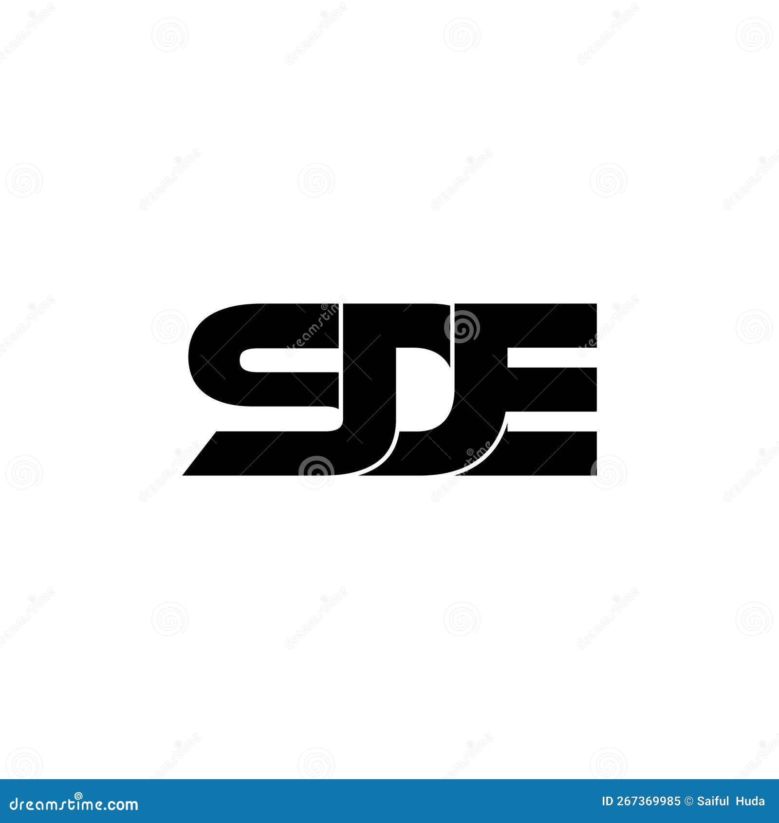 Letter SDE Simple Monogram Logo Icon Design. Stock Vector ...