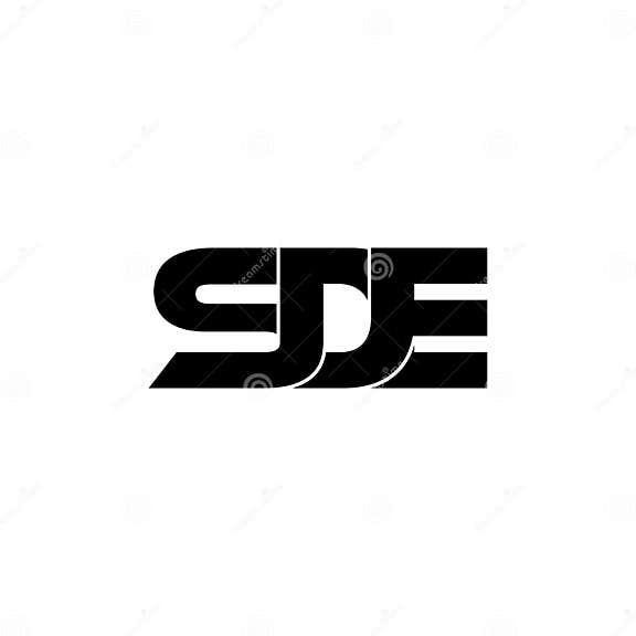 Letter SDE Simple Monogram Logo Icon Design. Stock Vector ...