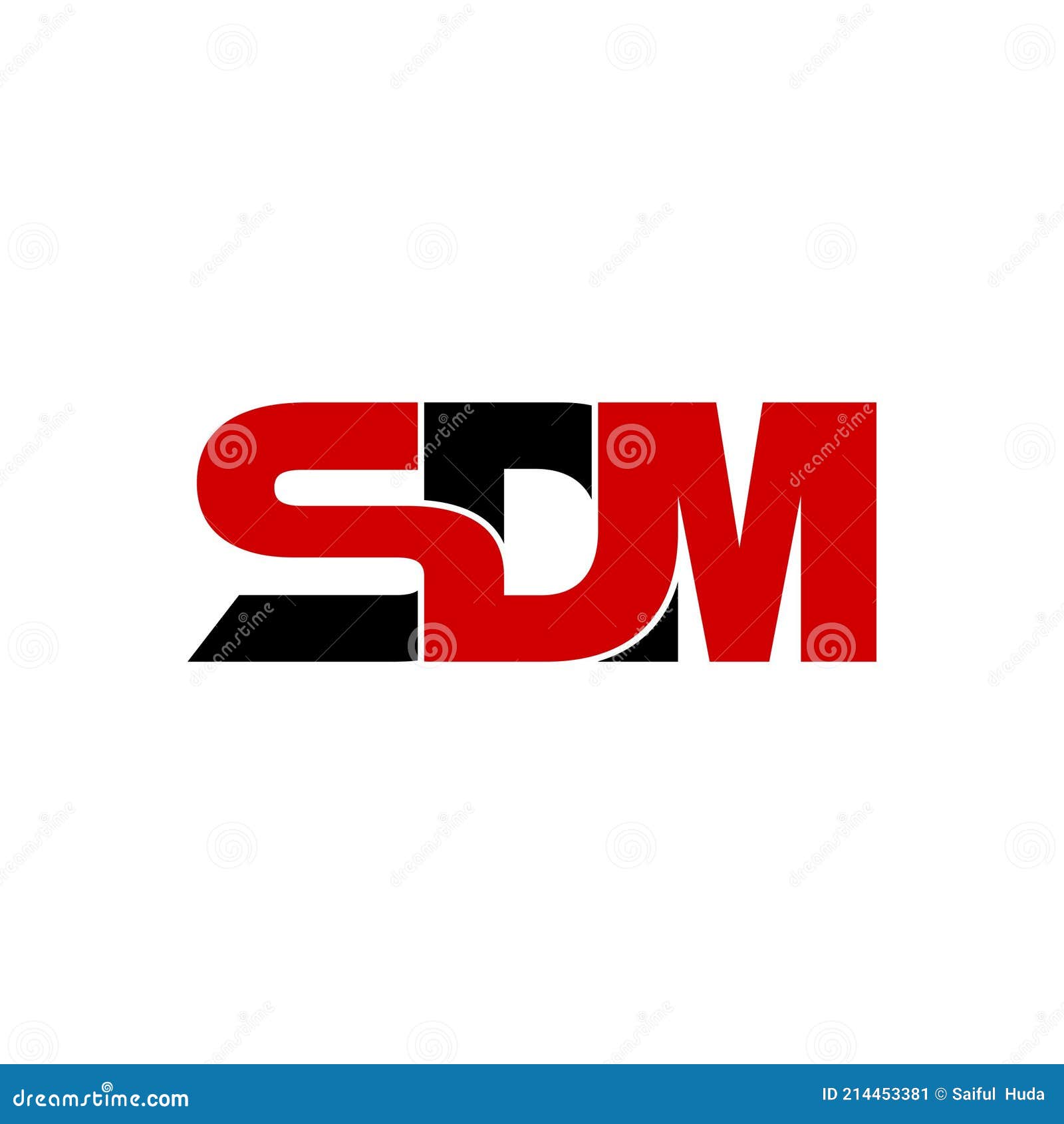 Letter SDM Simple Monogram Logo Icon Design. Stock Vector ...