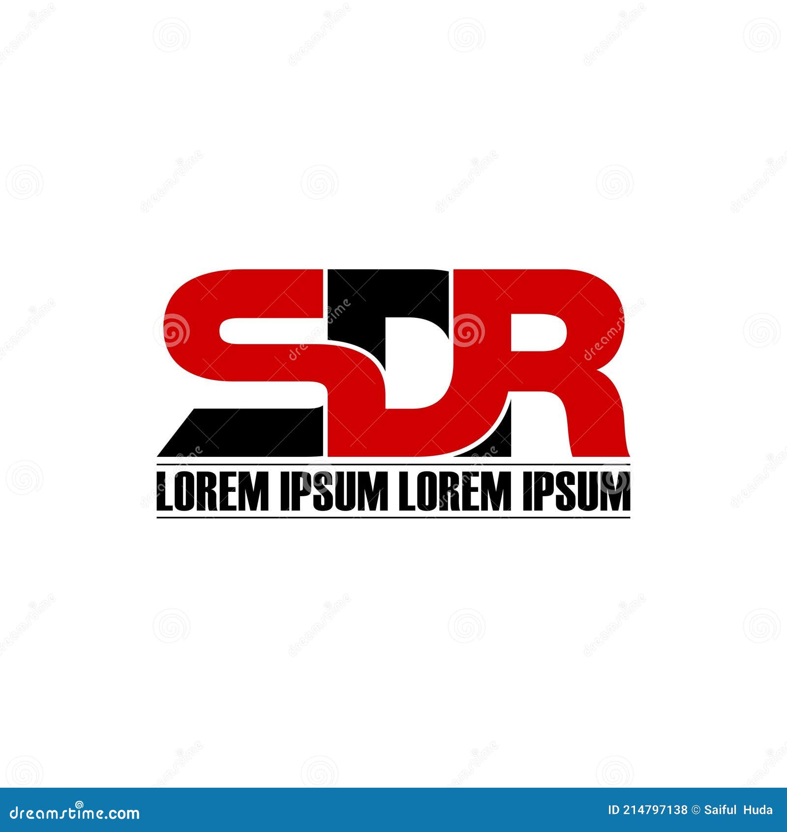 Letter SDR Simple Monogram Logo Icon Design. Stock Vector ...