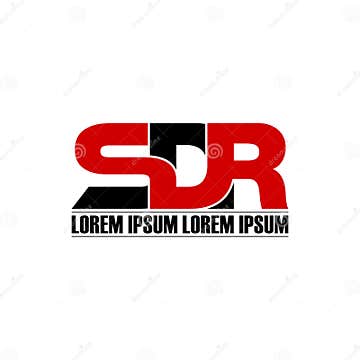 Letter SDR Simple Monogram Logo Icon Design. Stock Vector ...