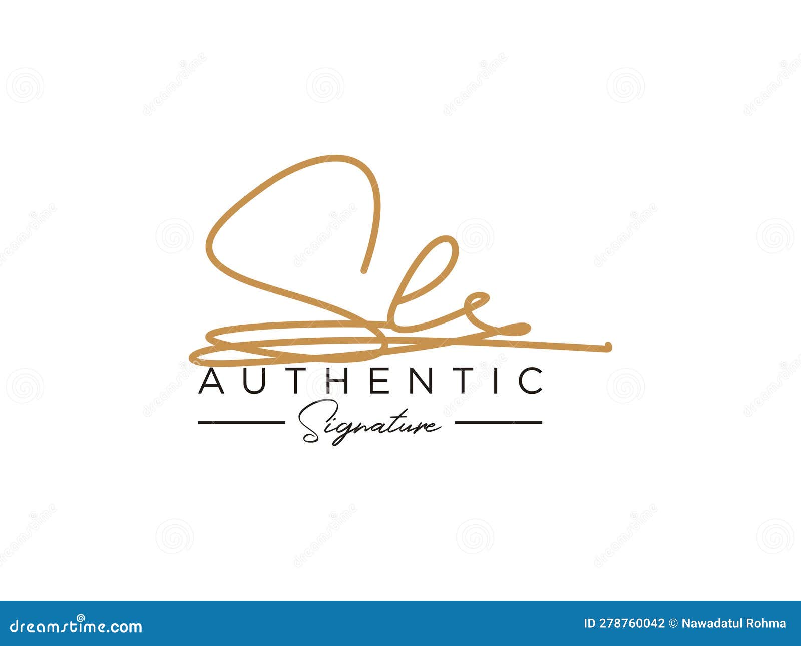 Letter SE Signature Logo Template Vector Stock Vector - Illustration of ...