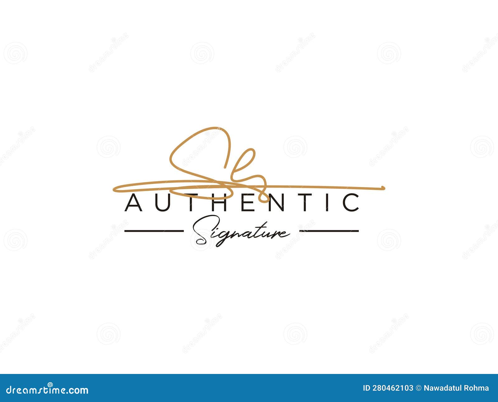 Letter SE Signature Logo Template Vector Stock Vector - Illustration of ...