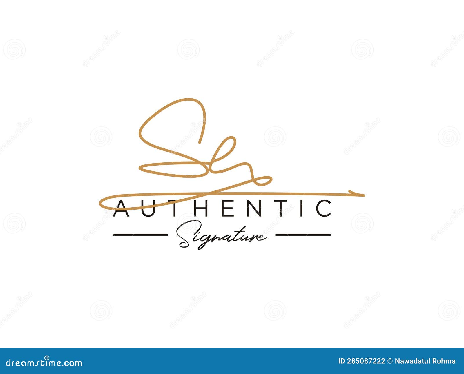 Letter SE Signature Logo Template Vector Stock Vector - Illustration of ...