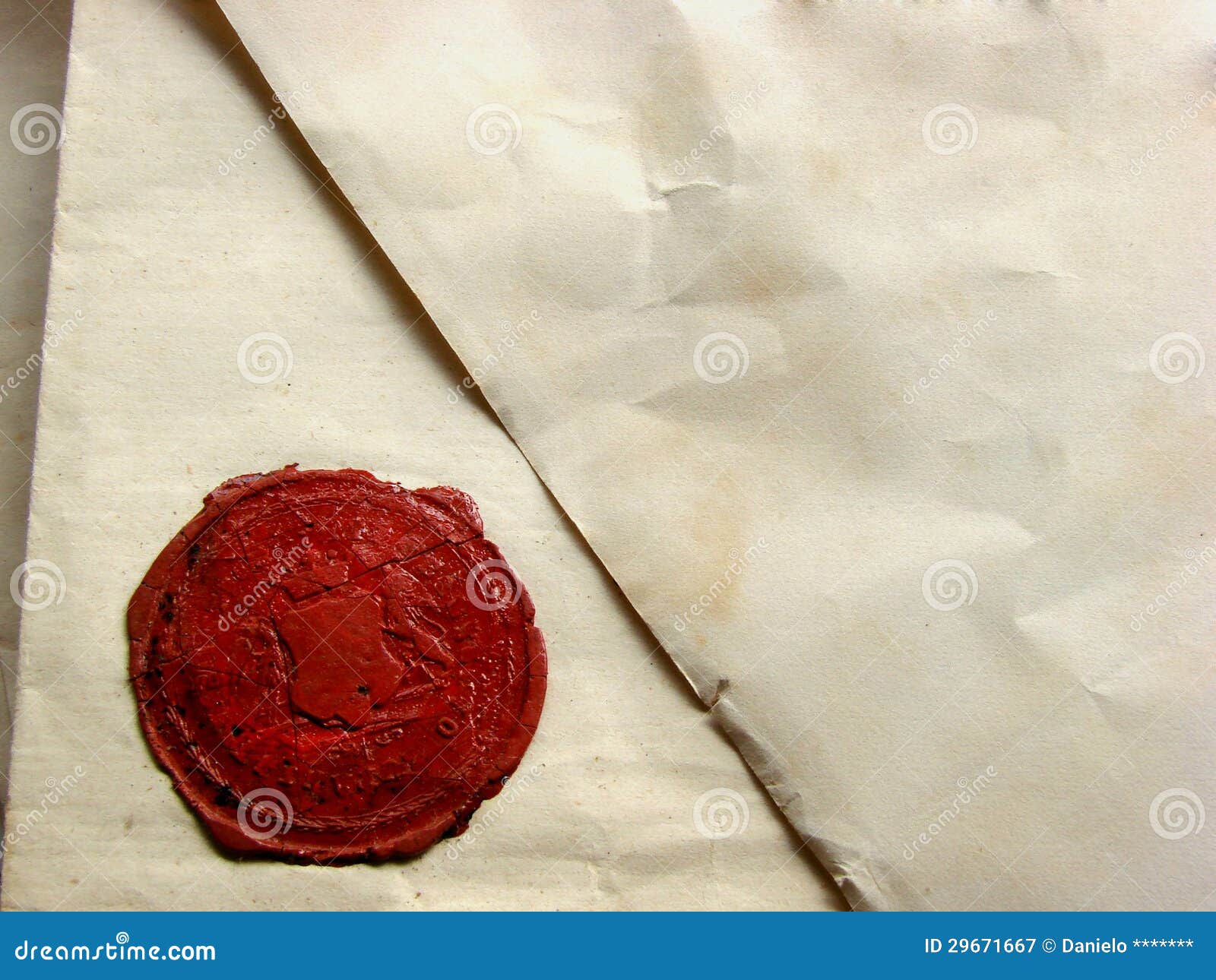 Letter with seal stock image. Image of abstract, retro - 29671667