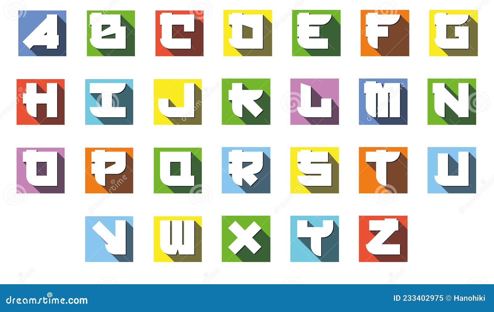 Letter Set Abc Font, Alphabet - Colorful Bold Letters Stock Vector ...