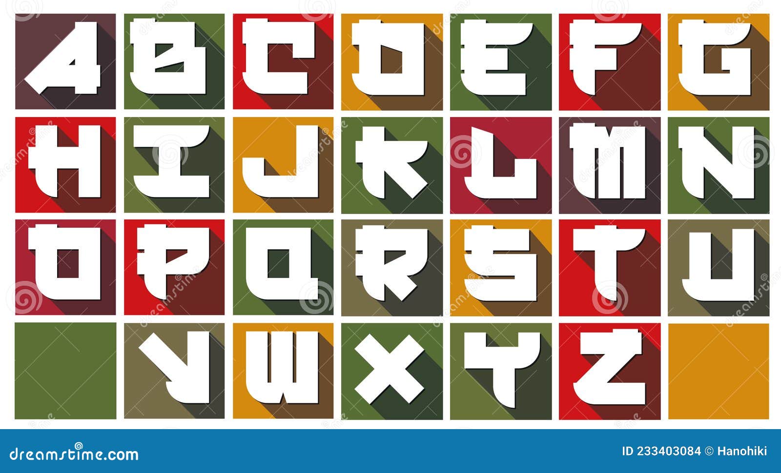 Letter Set Abc Font, Alphabet - Colorful Bold Letters Stock Vector ...