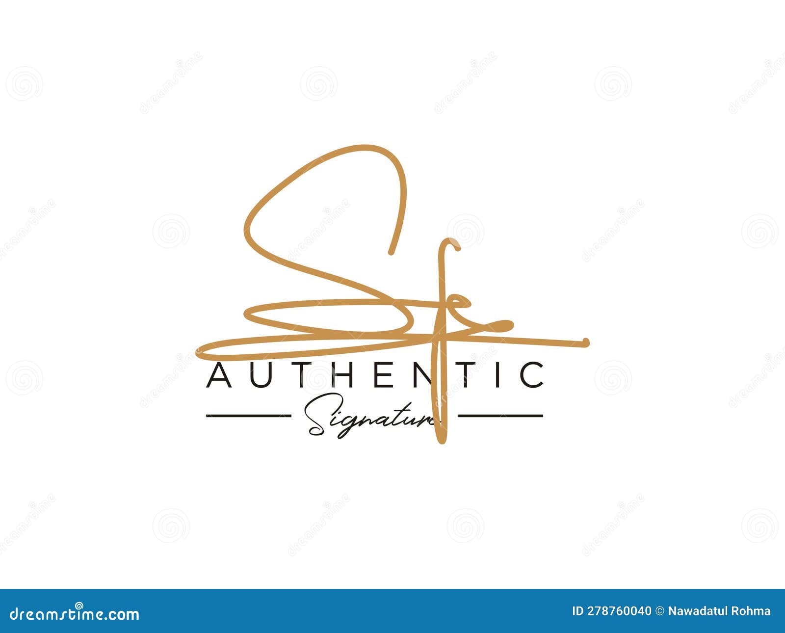Letter SF Signature Logo Template Vector Stock Vector - Illustration of ...