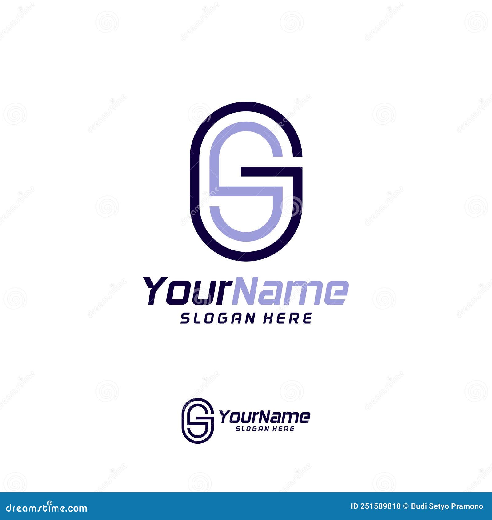 Letter SG Logo Design Template. Initial GS Logo Concept Vector Stock ...