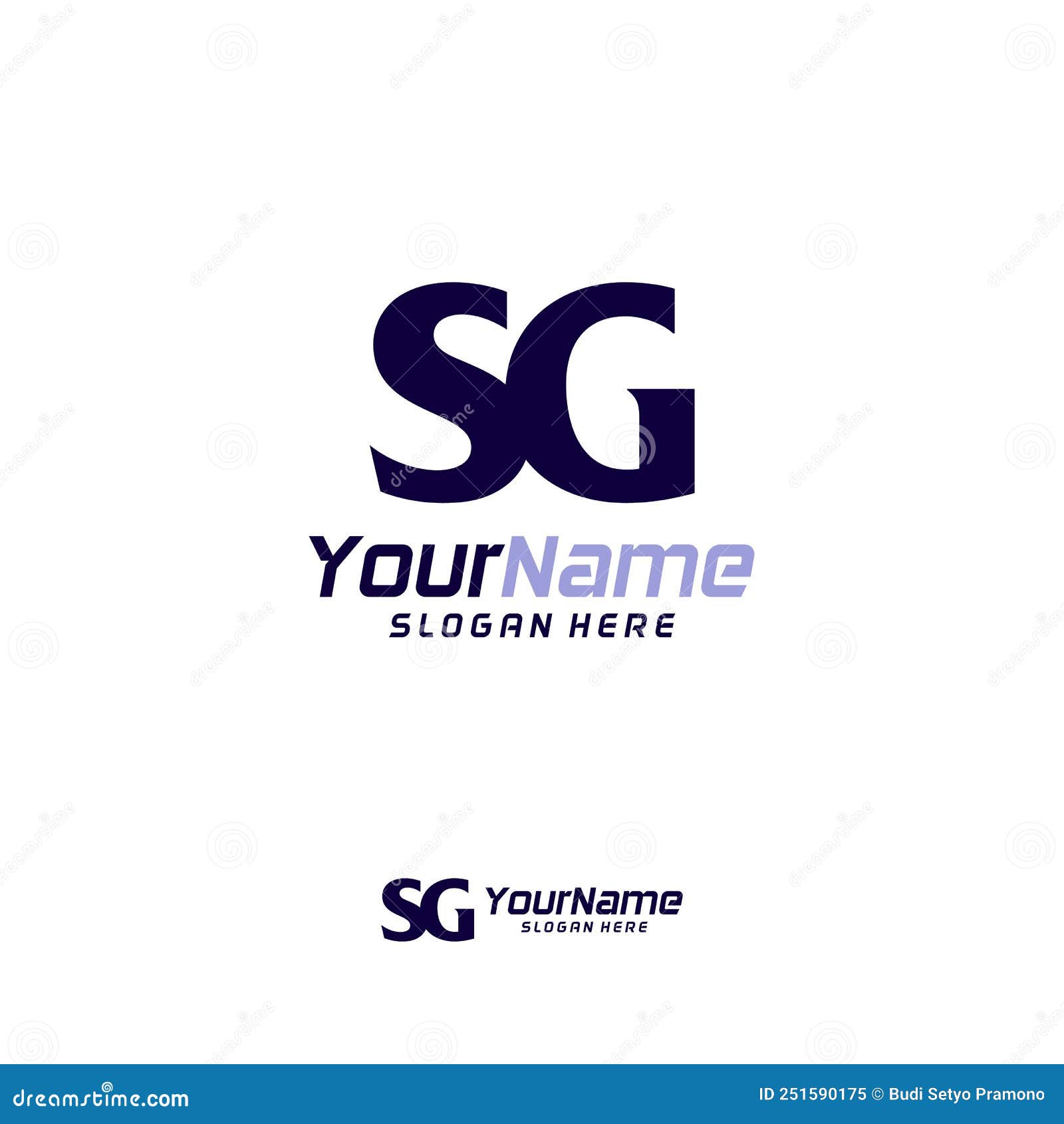 Letter SG Logo Design Template. Initial GS Logo Concept Vector Stock ...