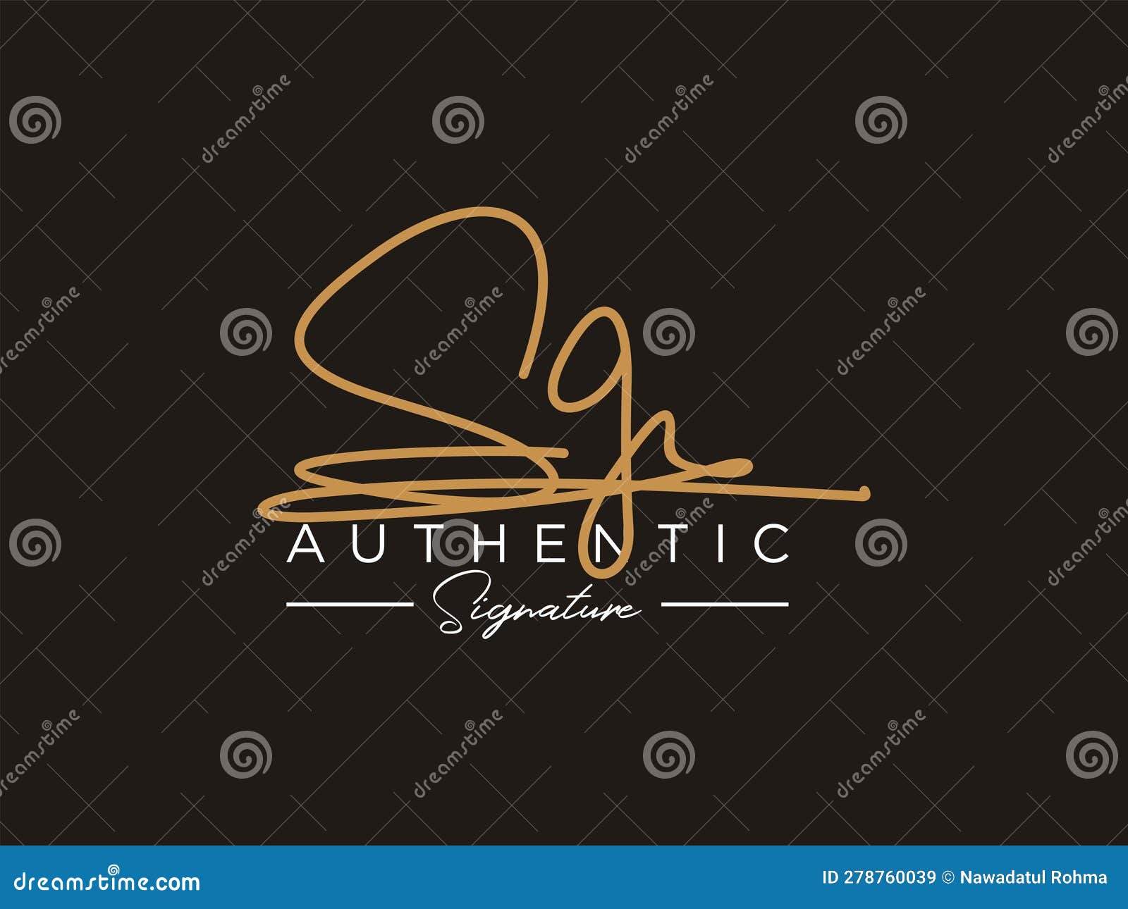 Letter SG Signature Logo Template Vector Stock Vector - Illustration of ...