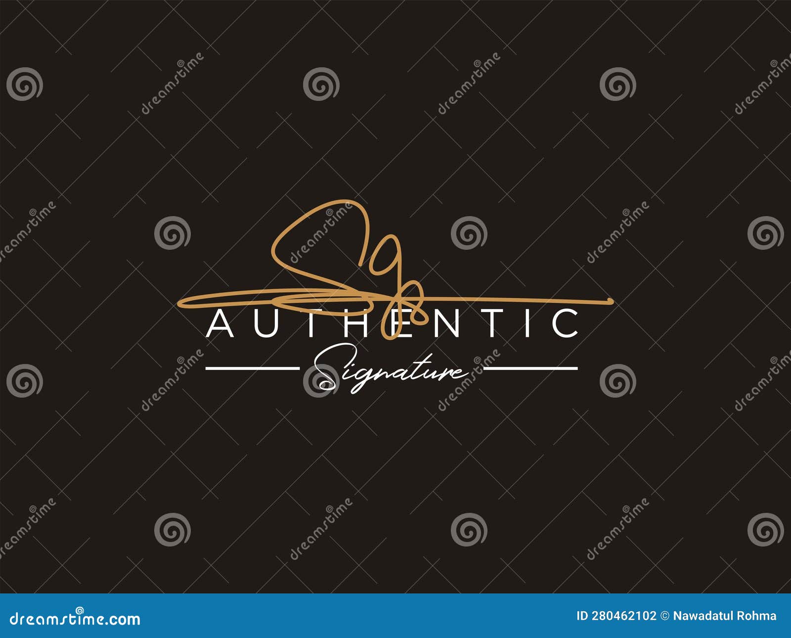 Letter SG Signature Logo Template Vector Stock Vector - Illustration of ...