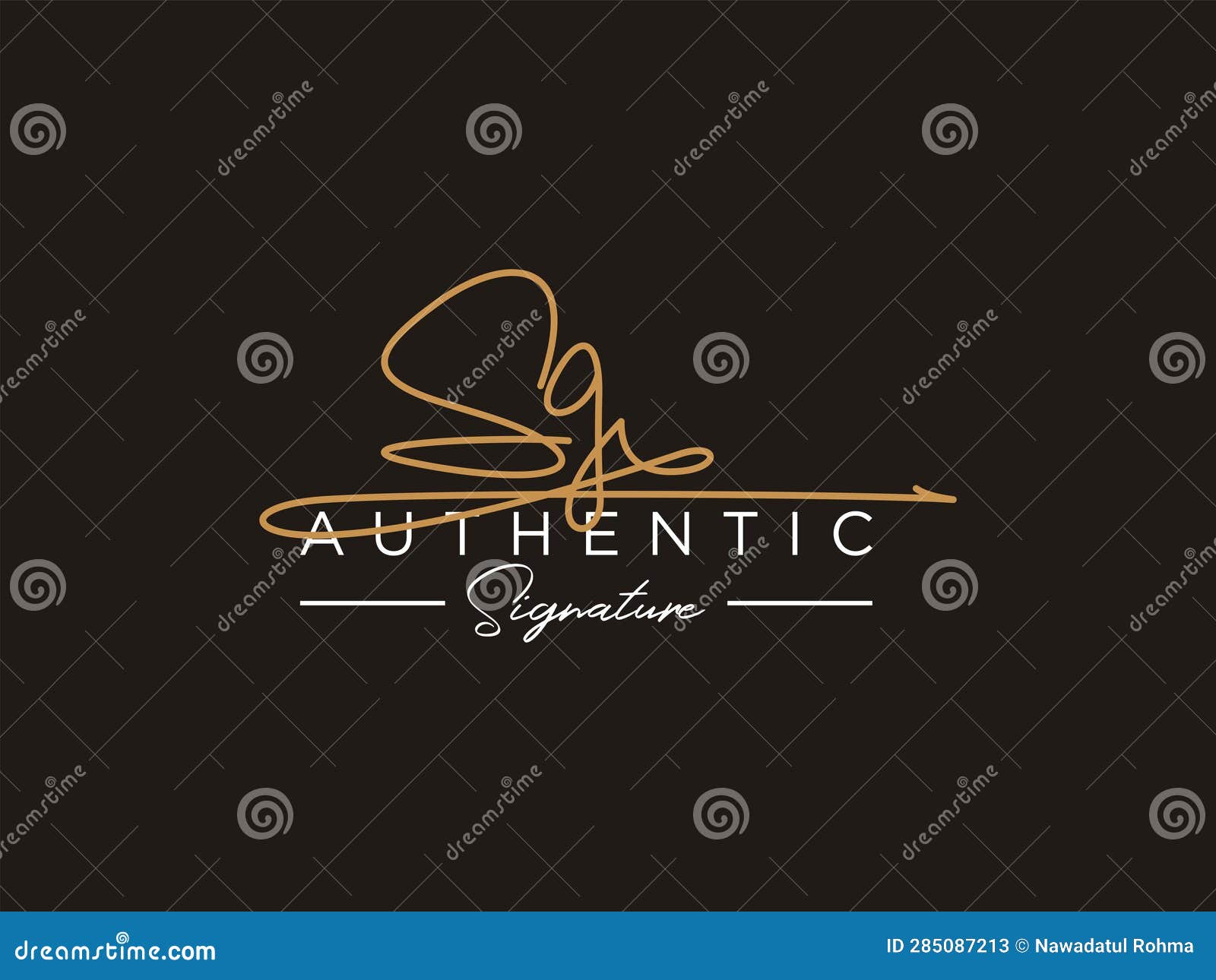 Letter SG Signature Logo Template Vector Stock Vector - Illustration of ...