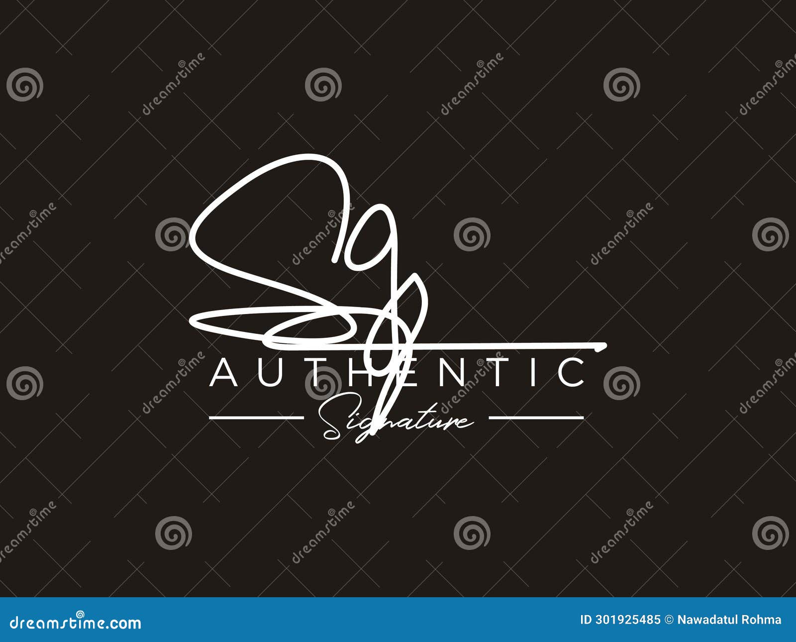 Letter SG Signature Logo Template Vector Stock Vector - Illustration of ...