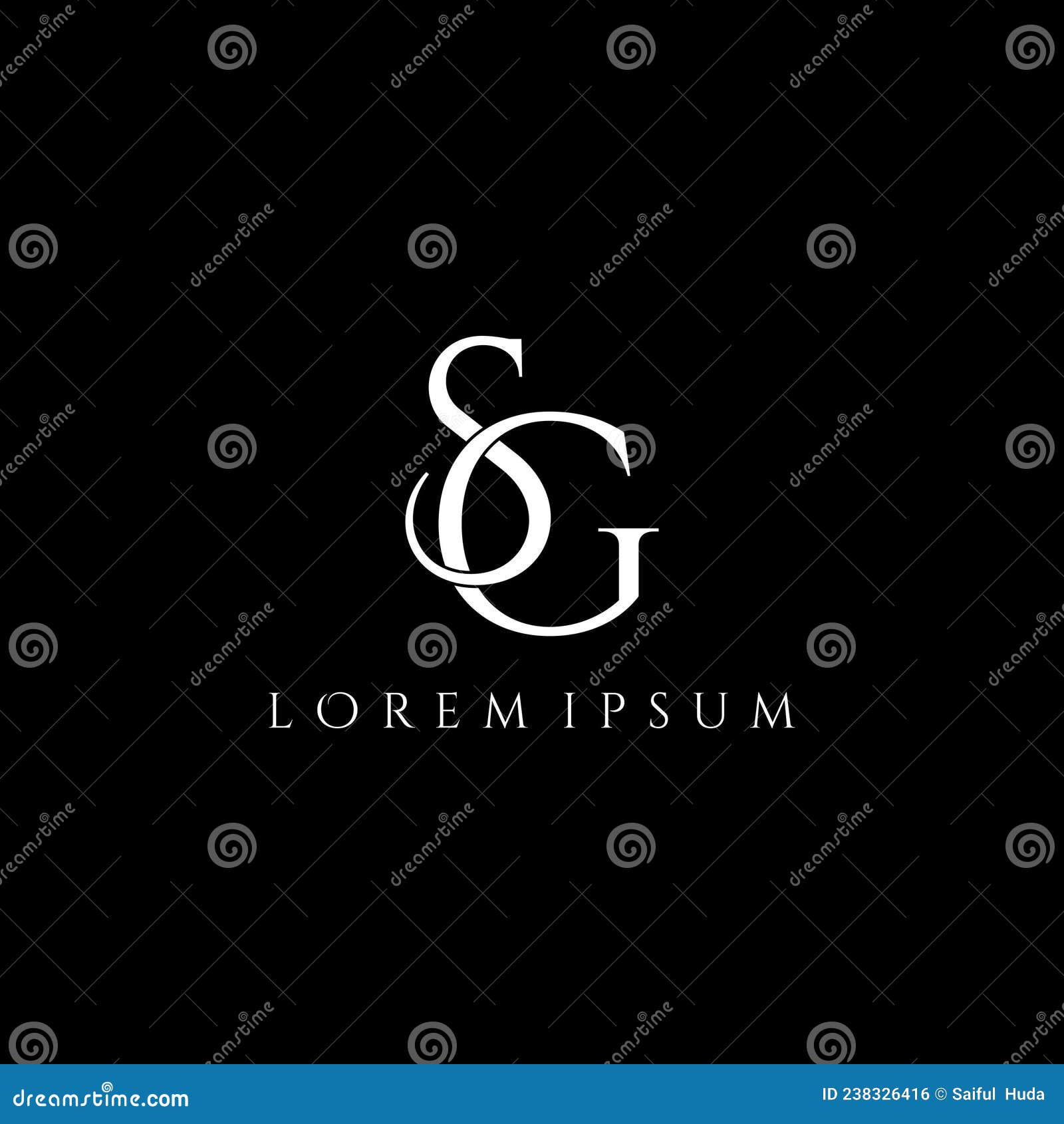 Letter SG Simple Monogram Logo Icon Design. Stock Vector - Illustration ...