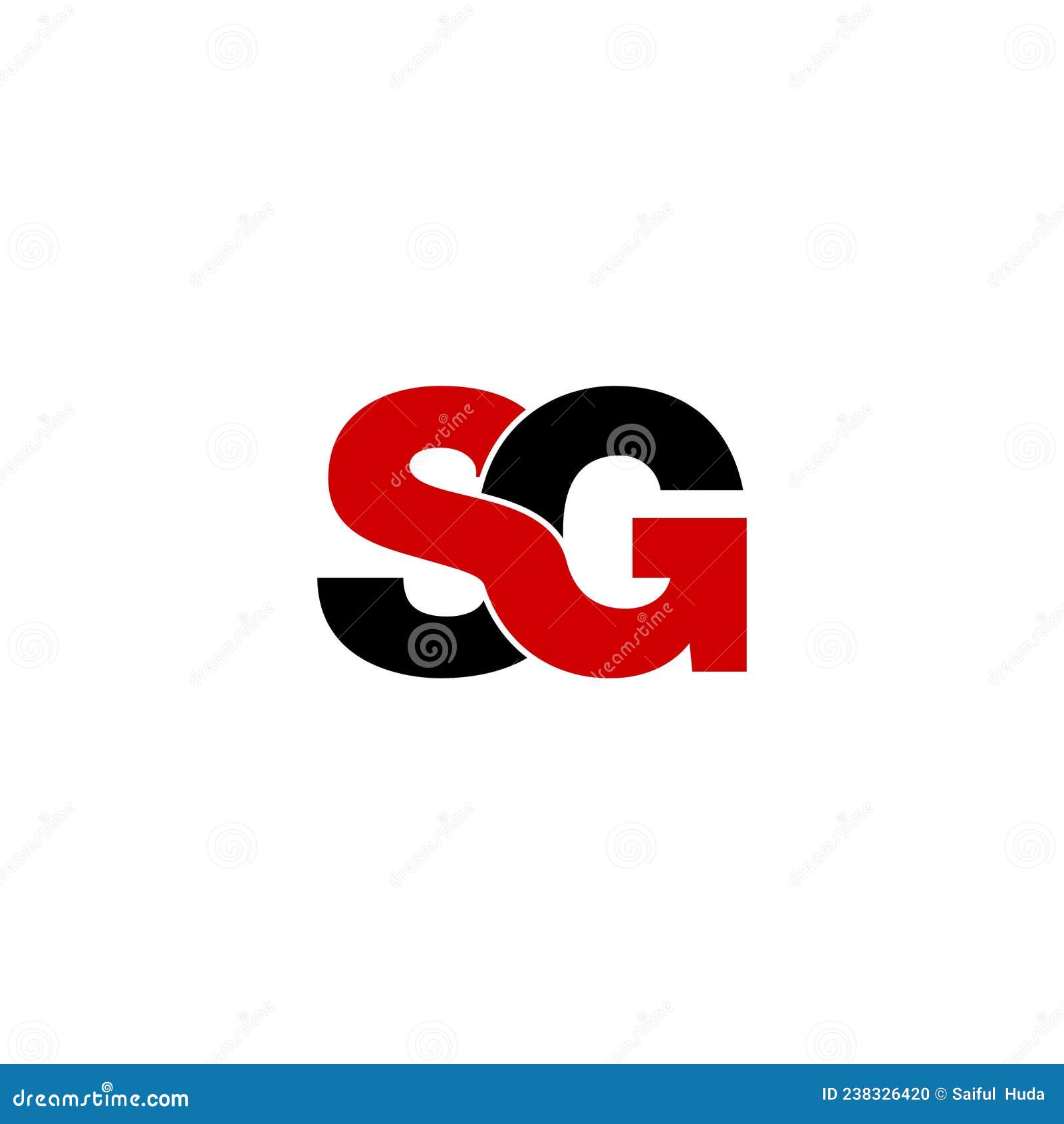 Letter SG Simple Monogram Logo Icon Design. Stock Vector - Illustration ...