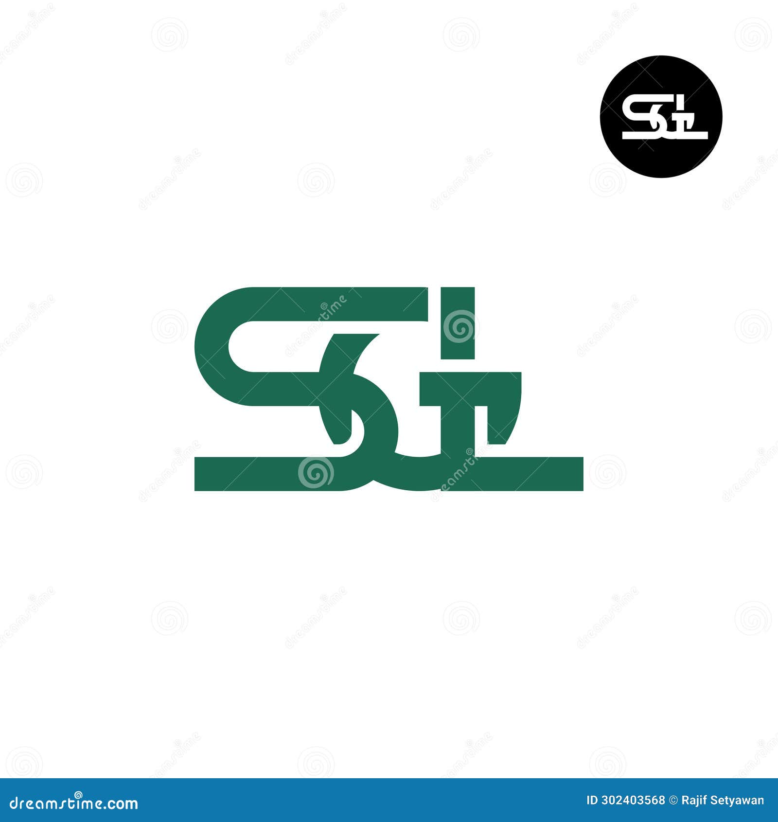 Letter SGL Monogram Logo Design Stock Vector - Illustration of monogram ...