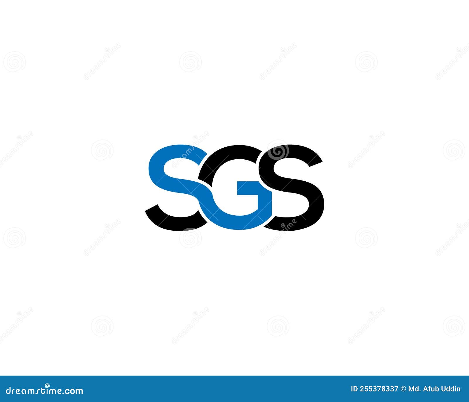 Letter SGS Simple Modern Creative Logo Design Stock Vector ...