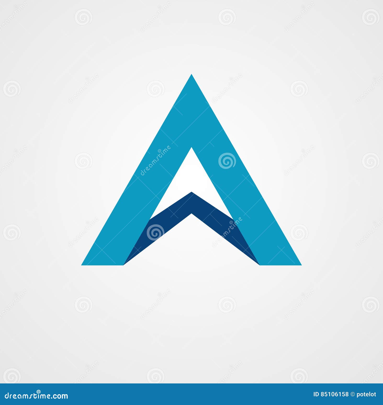 Letter a with Shadow Logo Icon Design Stock Vector - Illustration of ...