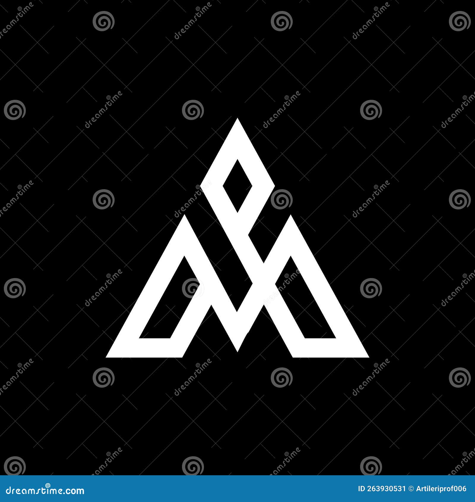 Letter a Shape Logo stock vector. Illustration of text - 263930531
