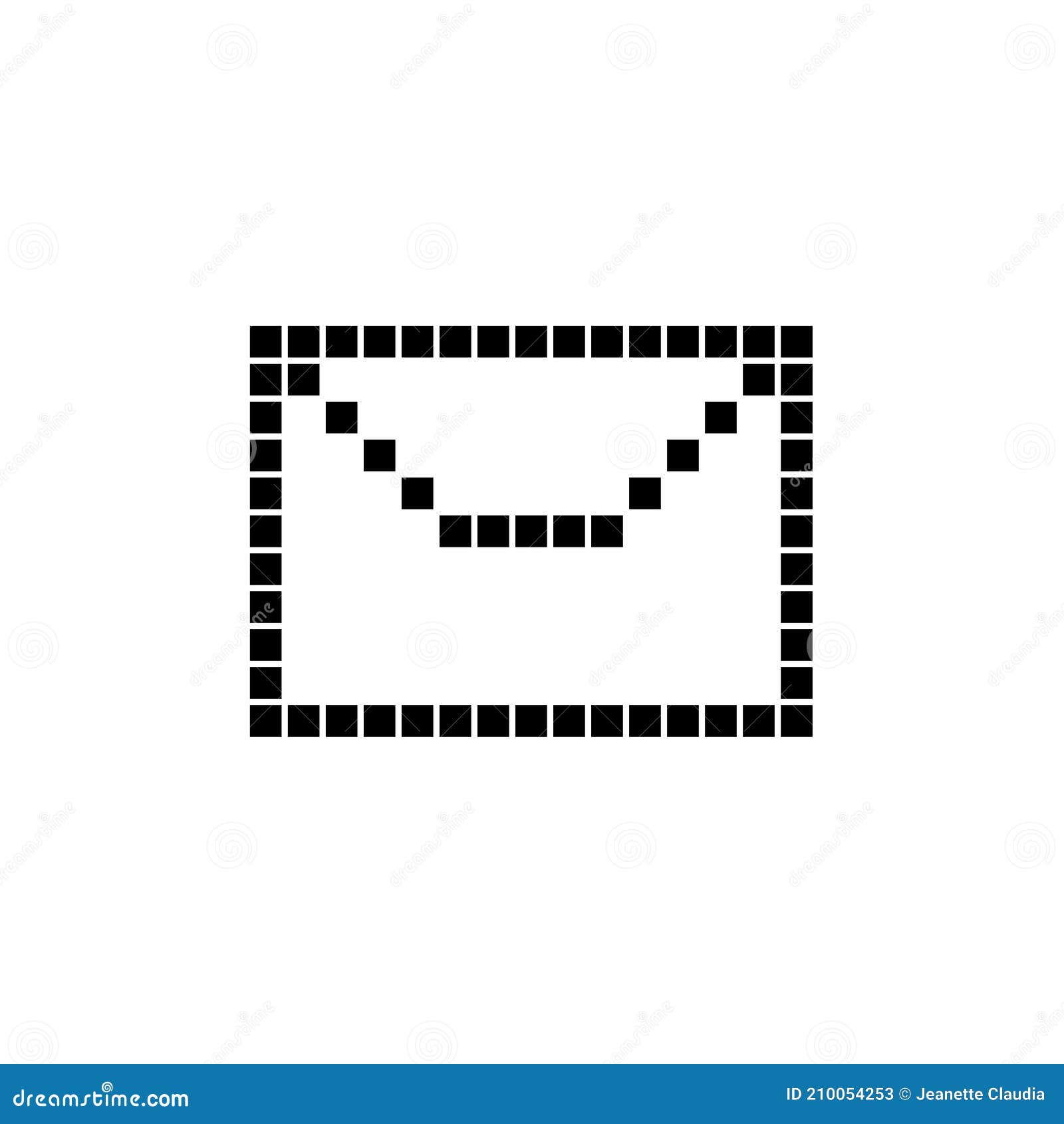 Letter Shape In Pixels Stock Image | CartoonDealer.com #210054253