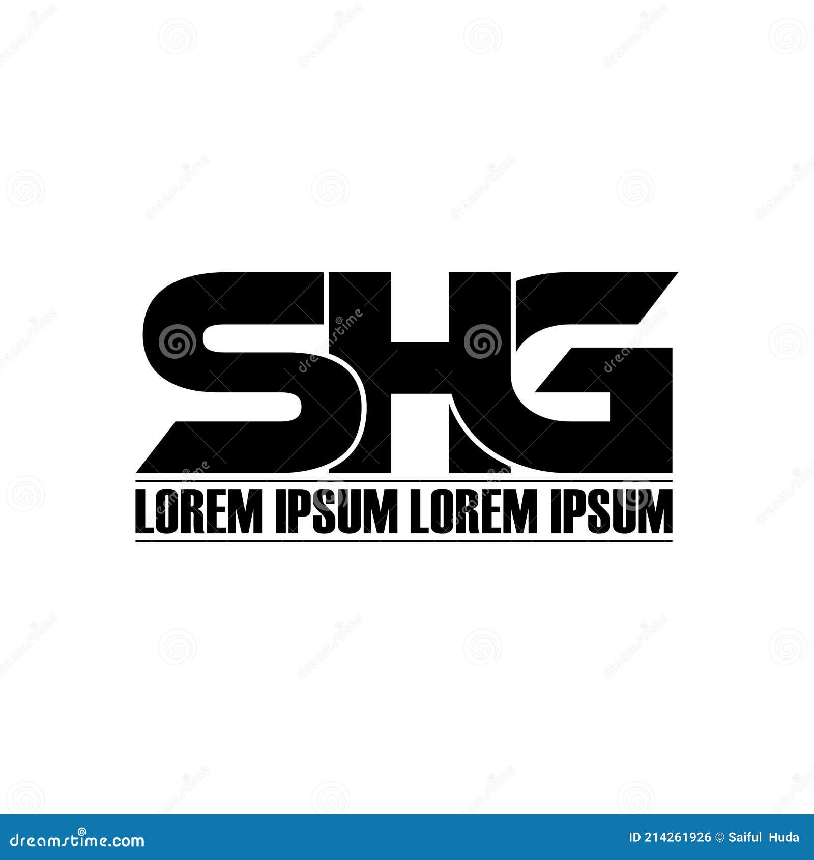 Letter SHG Simple Monogram Logo Icon Design. Stock Vector ...