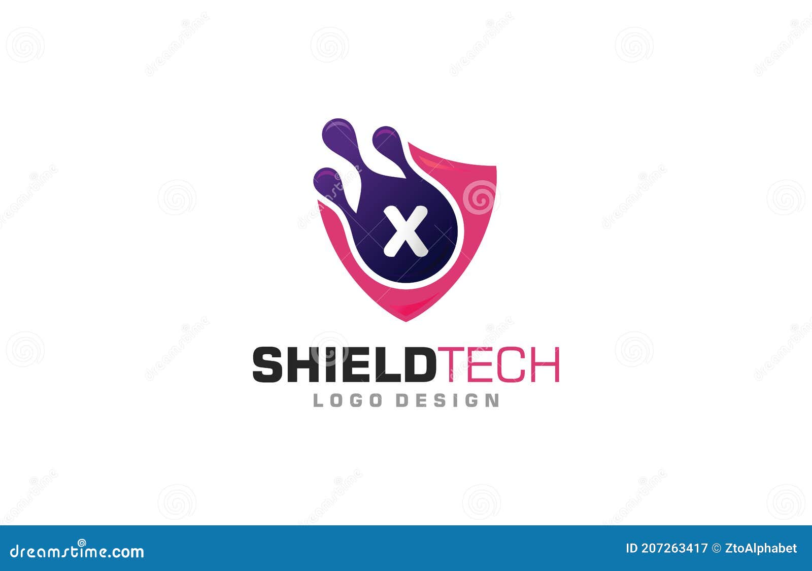 Letter X Shield Company Logo Identity Stock Vector - Illustration of ...
