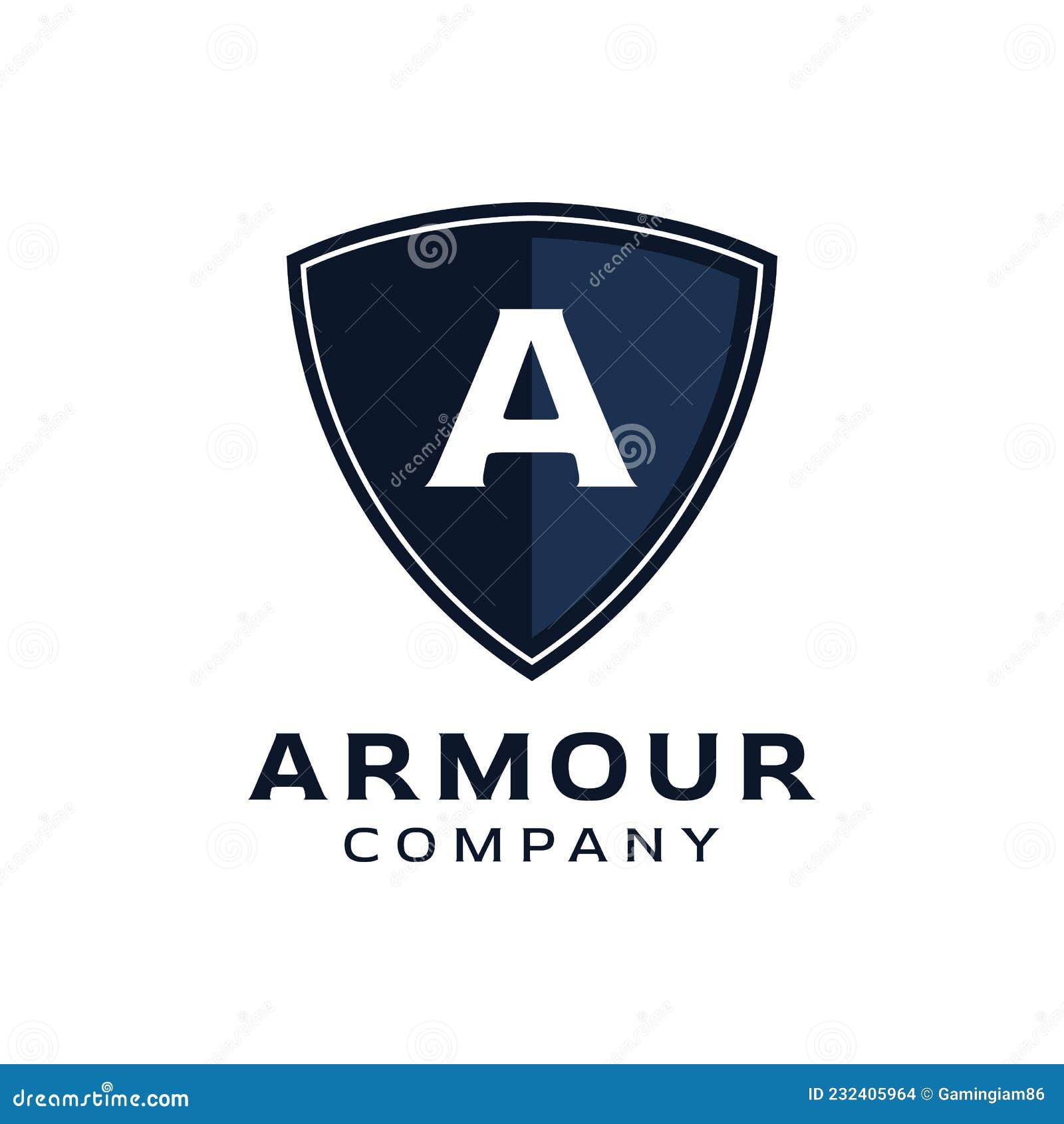 Letter a Shield Logo Design Stock Vector - Illustration of icon ...