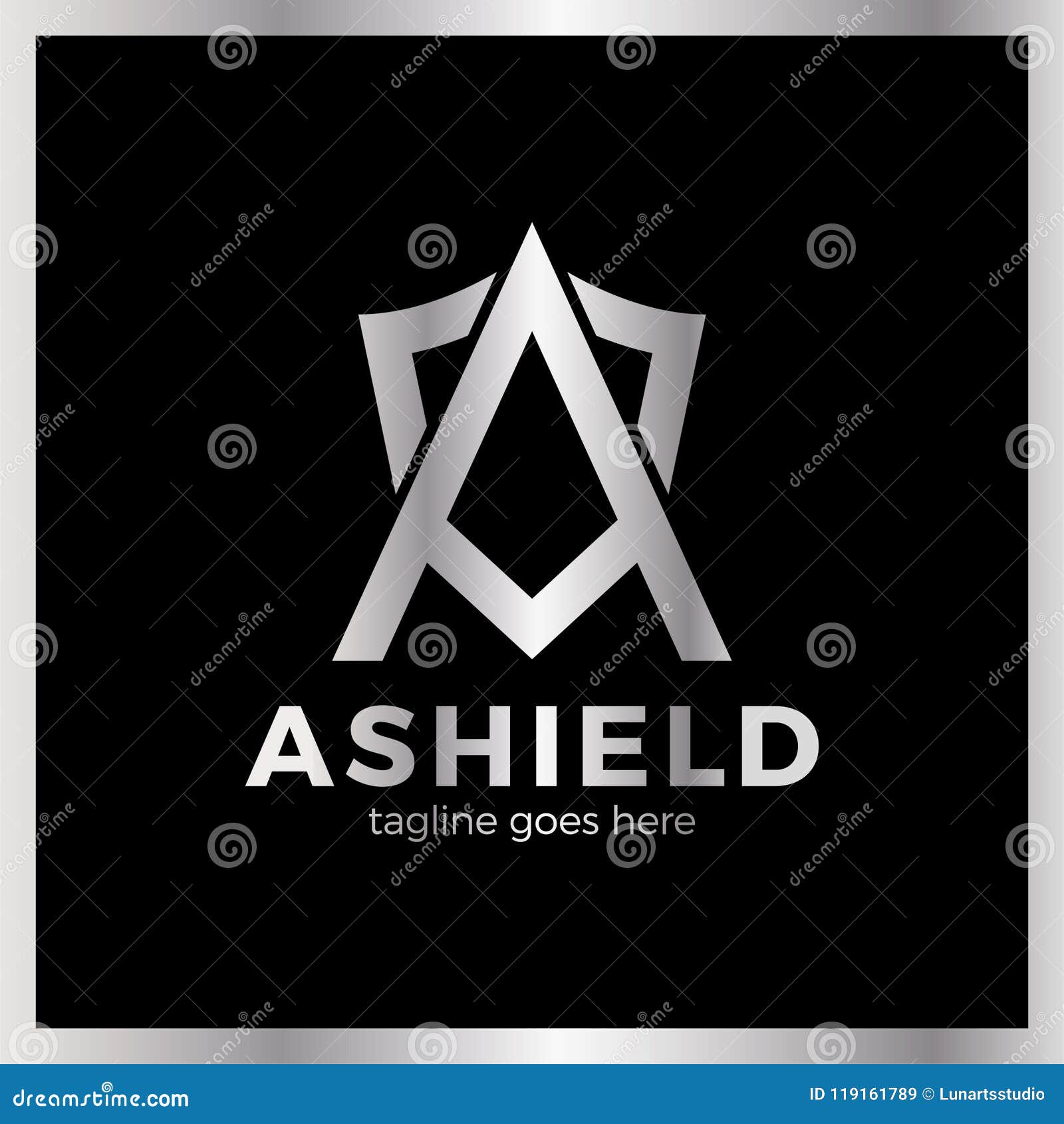 Letter a Shield Logo Icon Design Template Elements Stock Illustration ...