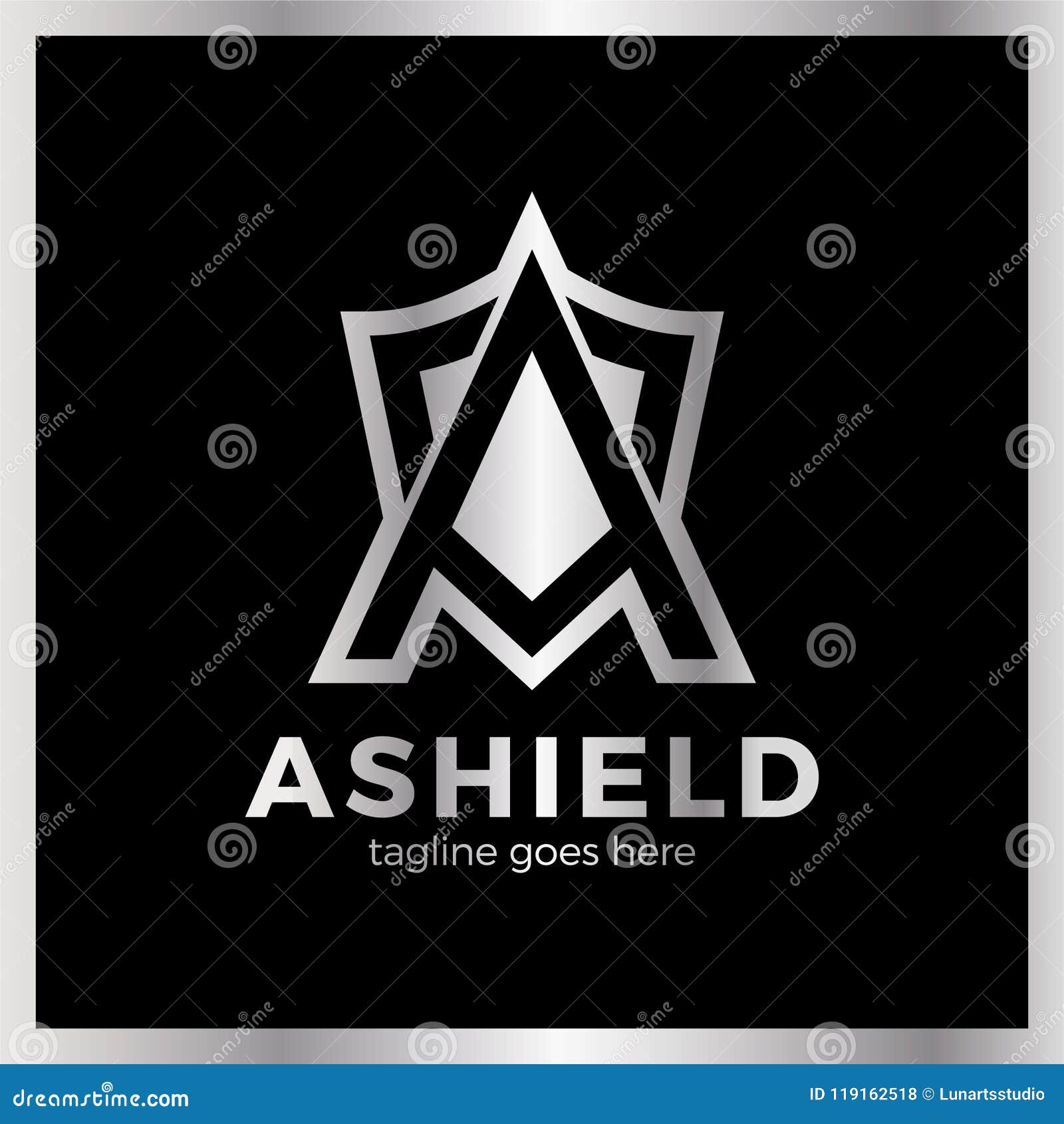 Letter a Shield Logo Icon Design Template Elements Stock Illustration ...
