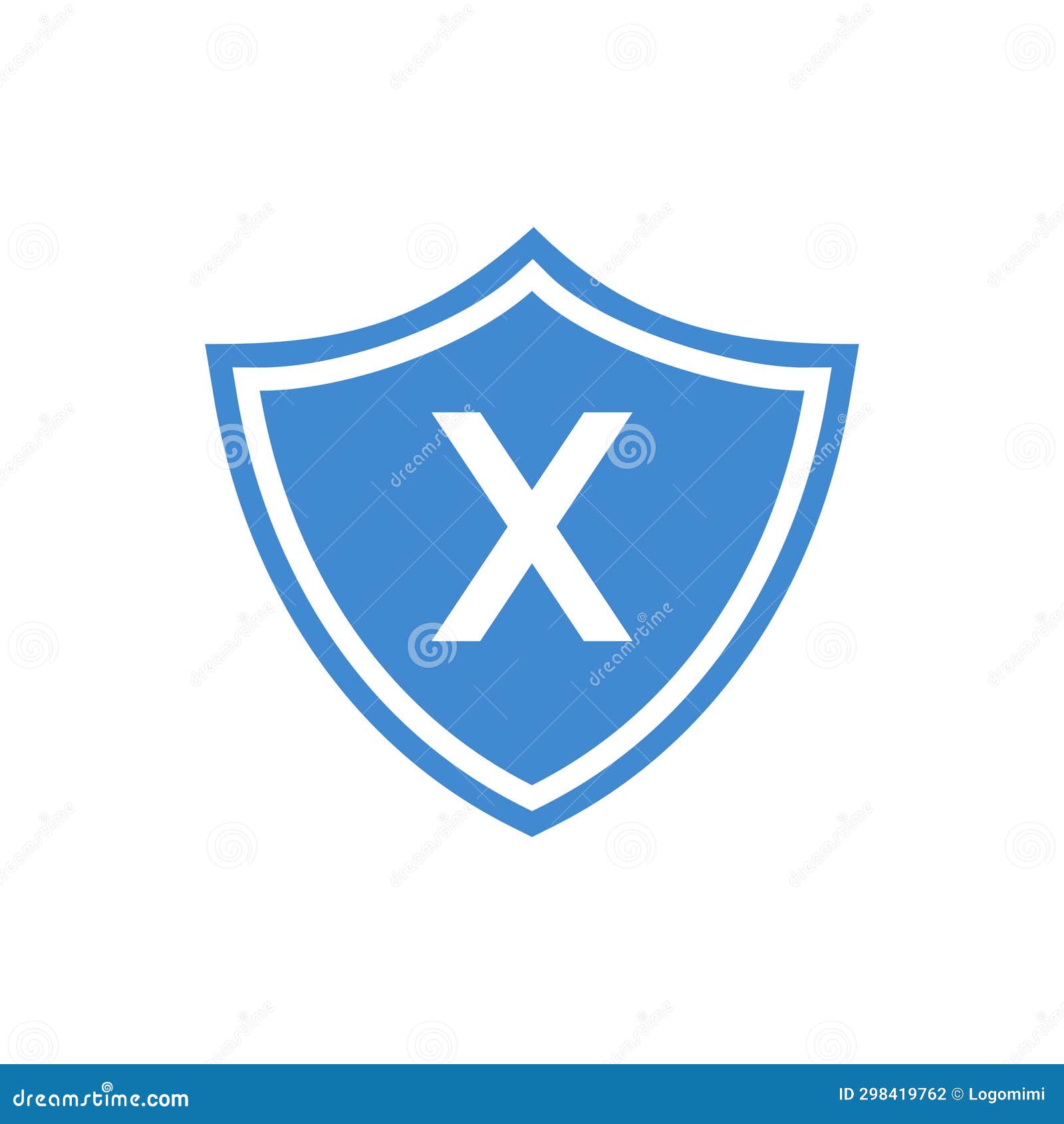 Letter X Shield Logo Icon Design Vector Illustration Stock Vector ...