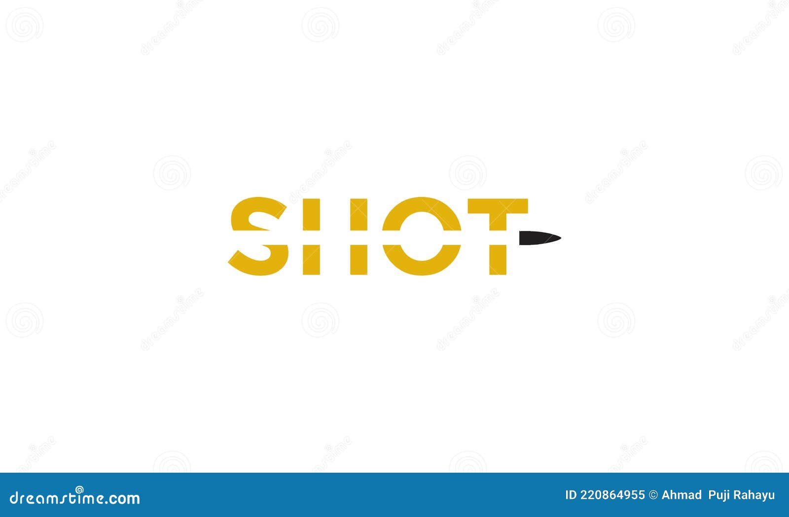 Letter Shoot with Bullet Logo Vector Icon Illustration Design Stock ...