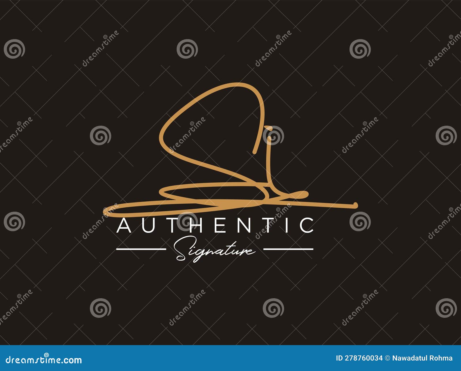 Letter SI Signature Logo Template Vector Stock Vector - Illustration of ...