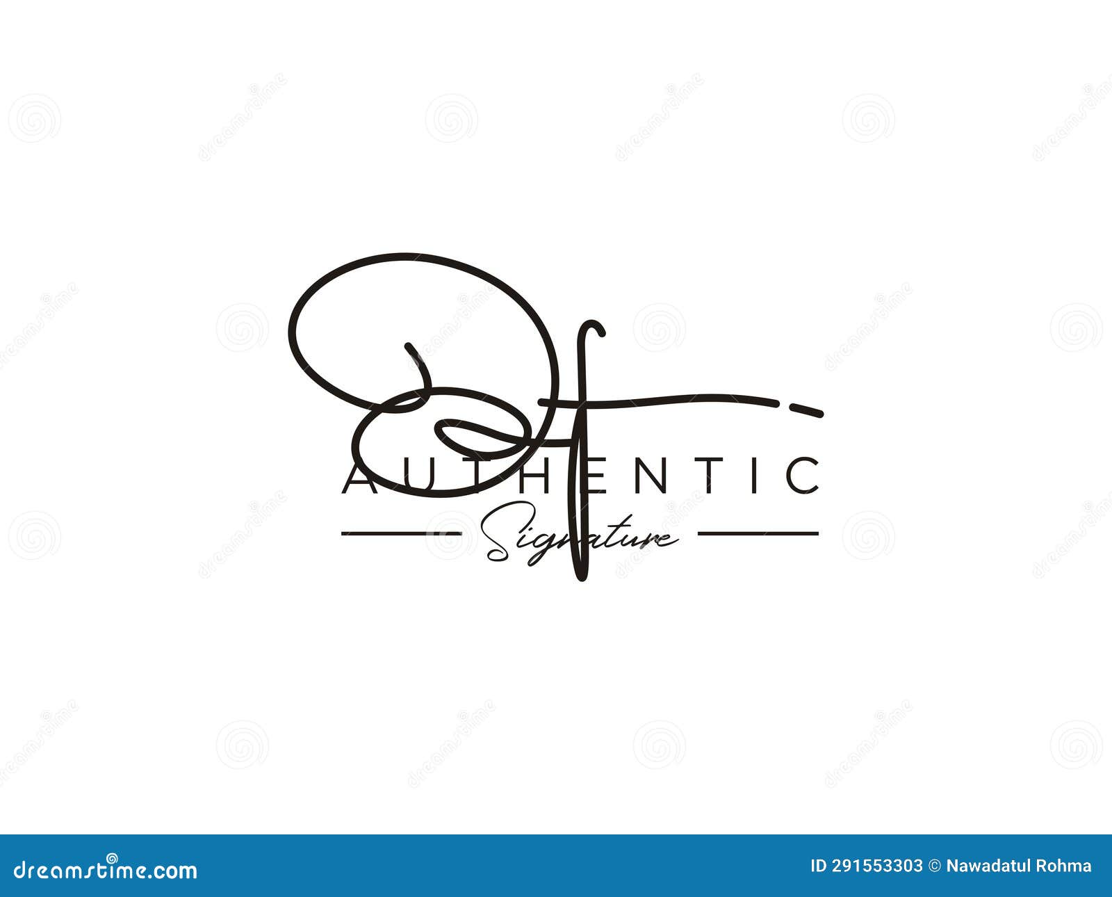 Letter of Signature Logo Template Vector Stock Vector - Illustration of ...