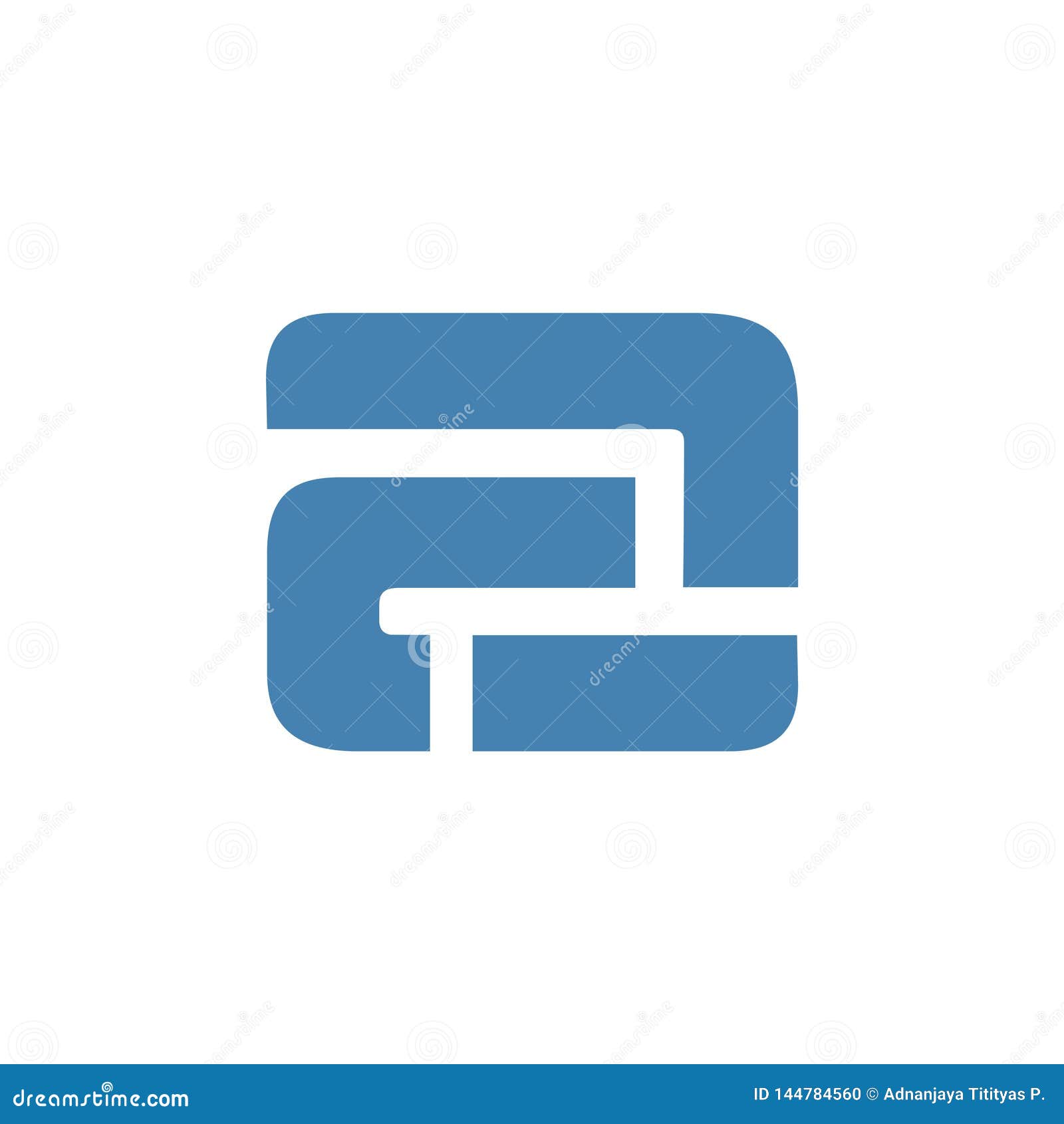 Letter a Simple Geometric Line Logo Vector Stock Vector - Illustration ...